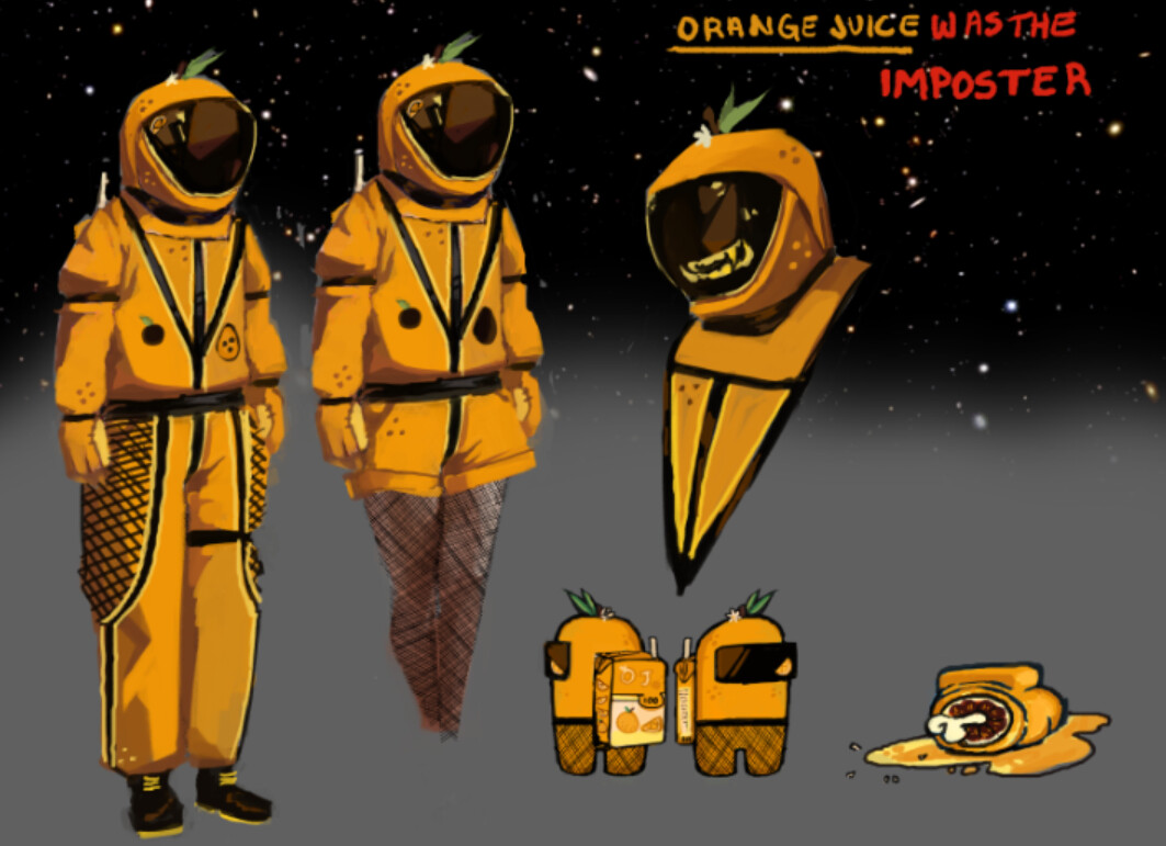 ArtStation - among us themed designs