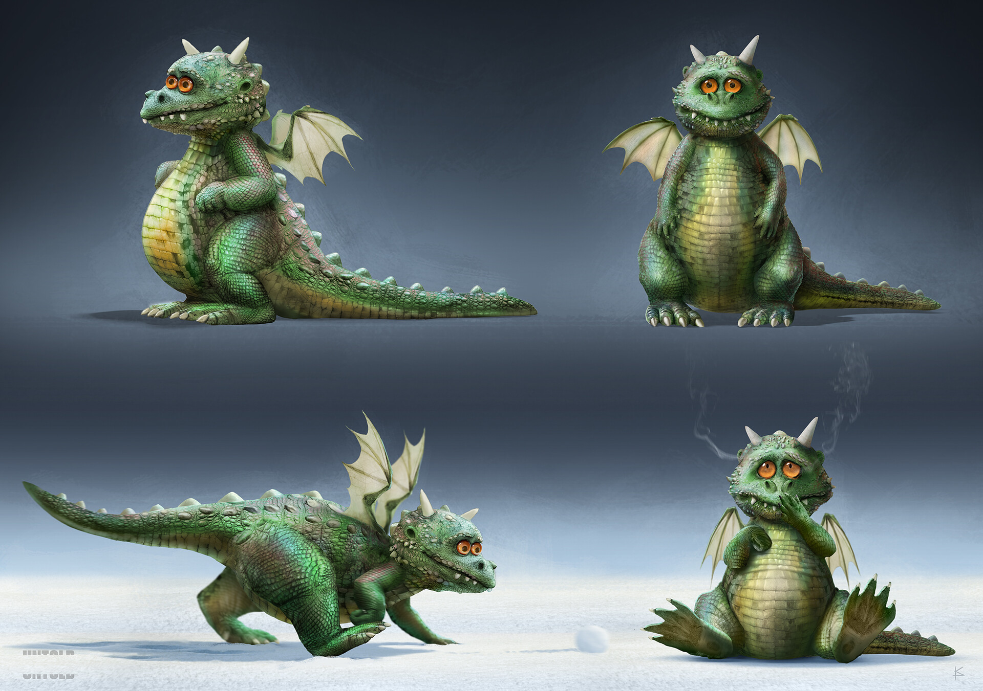 Lino Khay - John Lewis Xmas 2019 - Edgar the dragon