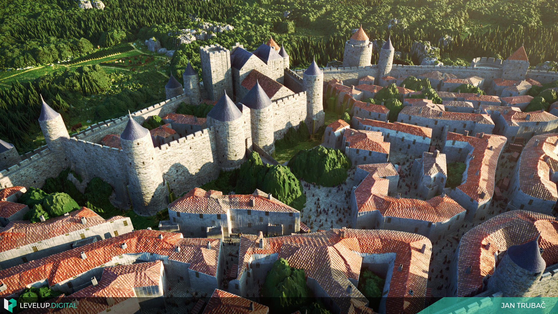 Jan Trubac - portfolio - Medieval City - Substance Designer