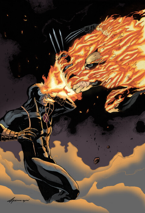 giuseppe riccio - Wolverine vs Cyclops (Schism)