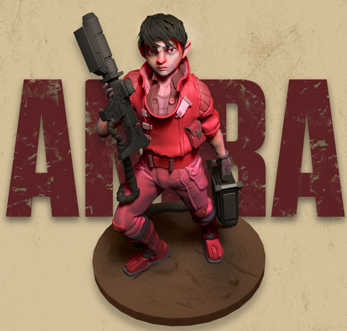 ArtStation - Kaneda from Akira 3D Model (Reference based on Eric Canete)