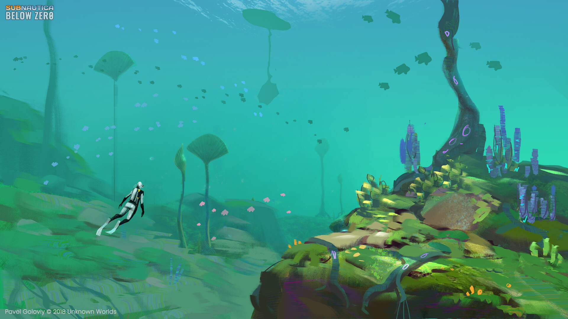 Pavel Golovii - Subnautica Below Zero: Biome concepts
