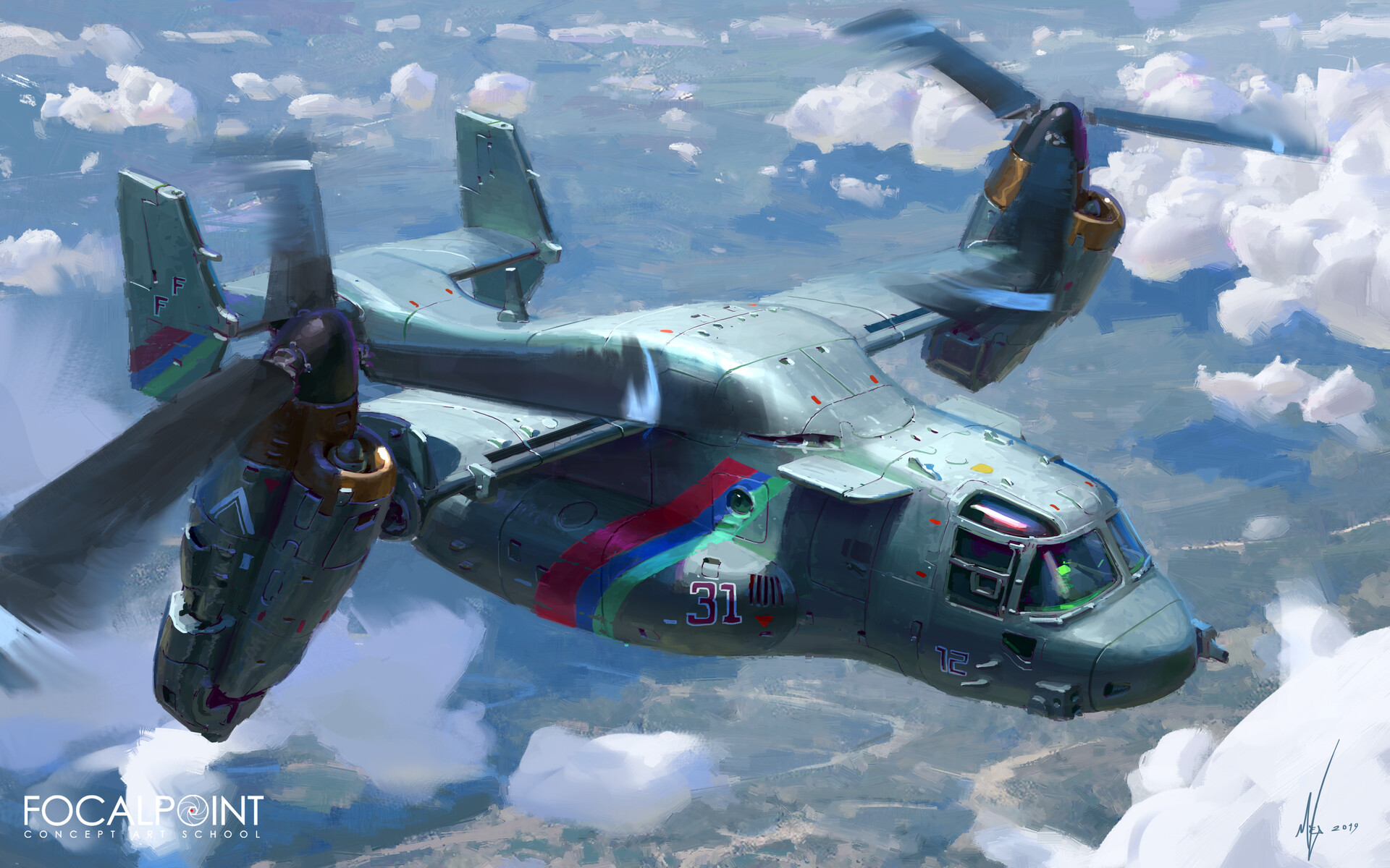 ArtStation - In Class Demo - V-22 Osprey