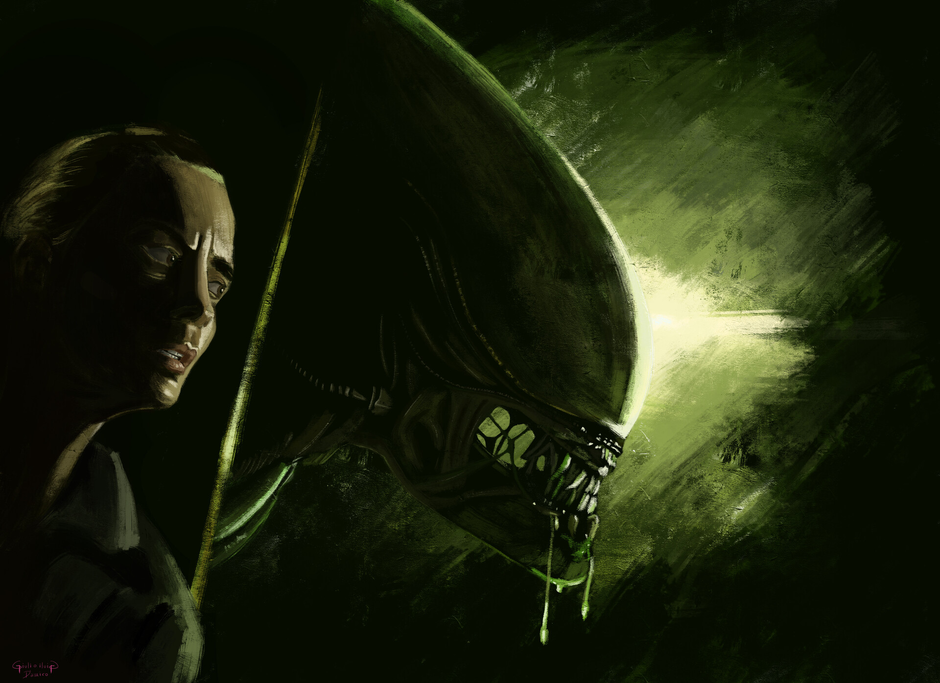 ArtStation - Alien Isolation - Better watch out