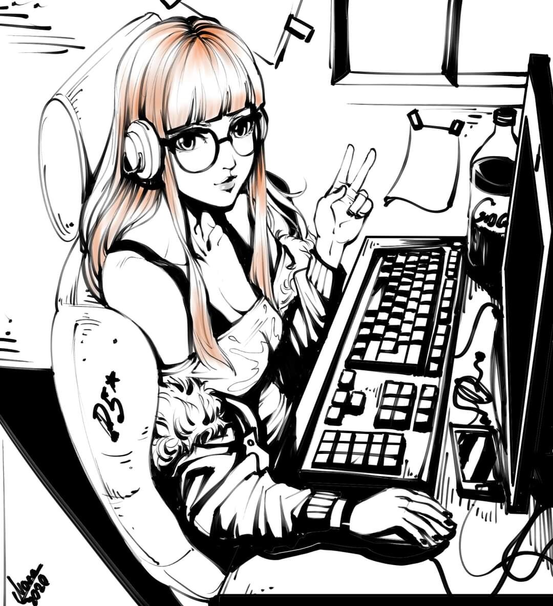 ArtStation - Arttrober Day 5: Futaba