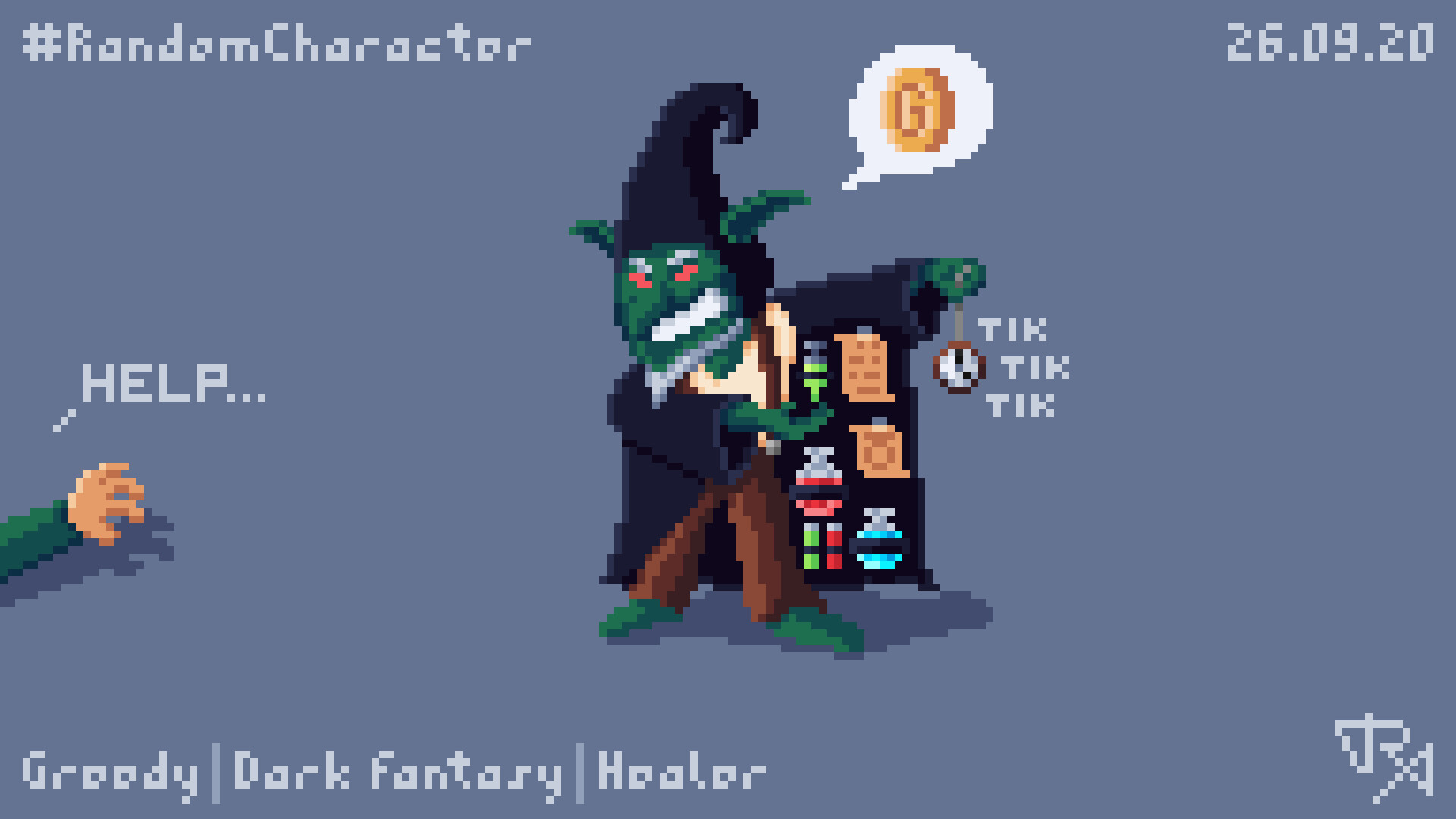 Francky TRX - Random Character (Greedy / Dark Fantasy / Healer) [Pixel ...
