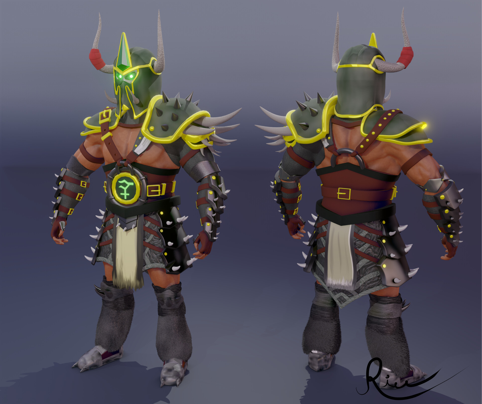 Jacob Rice - Bandos Reforged 3D Model Reference Image by Legend Arts