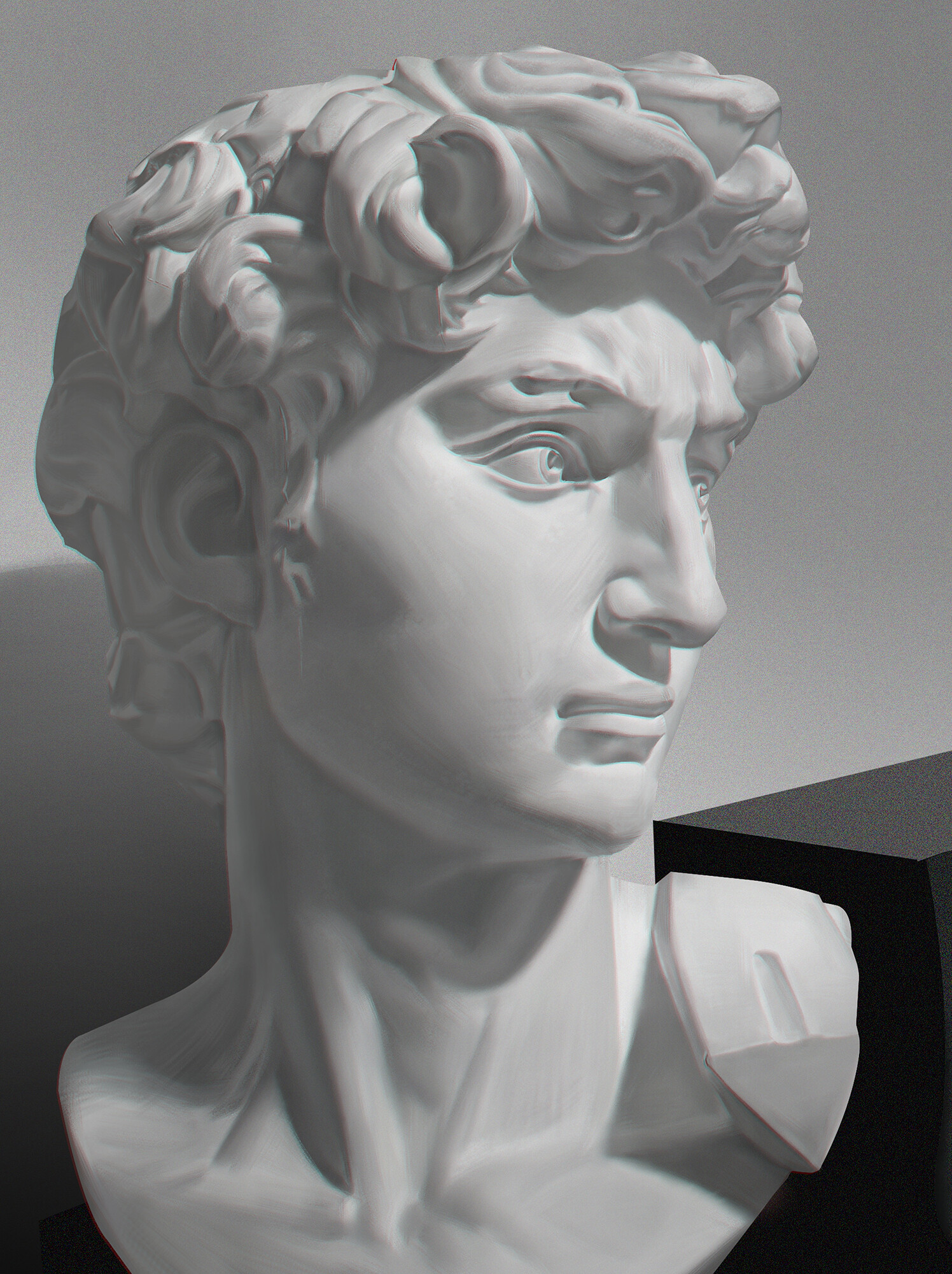 ArtStation - 大卫石膏像练习