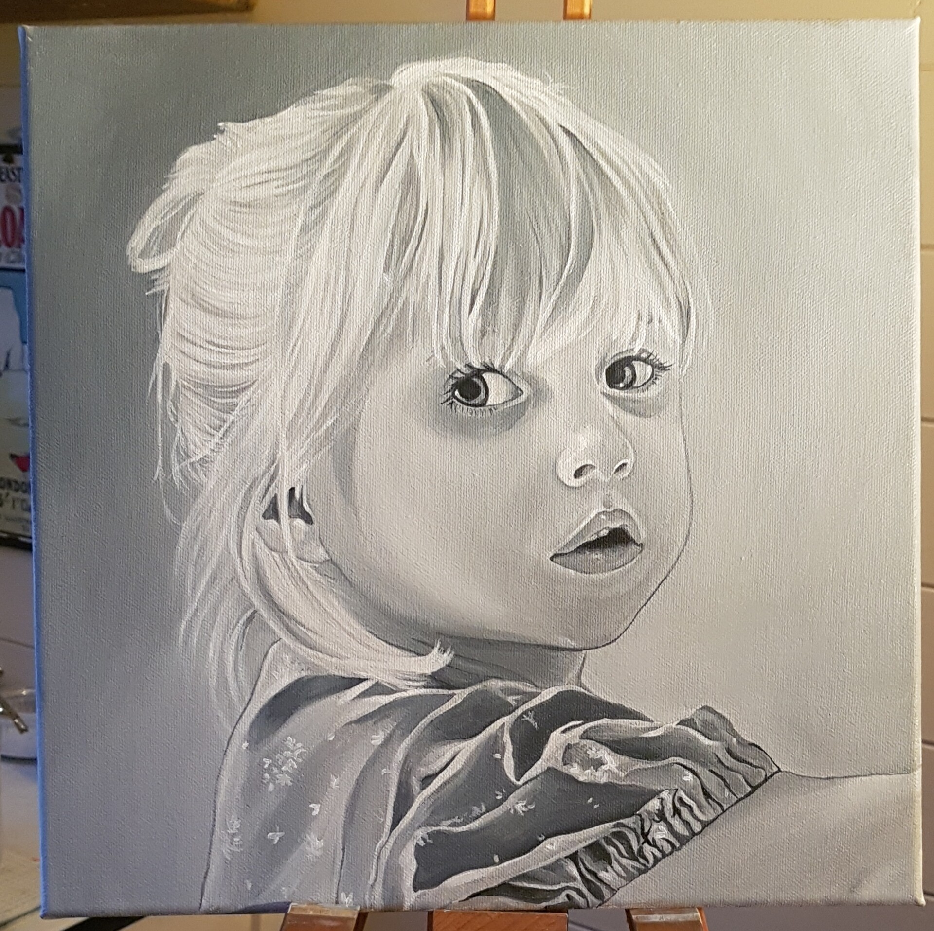 Emily Bond - Monotone portrait of a young girl