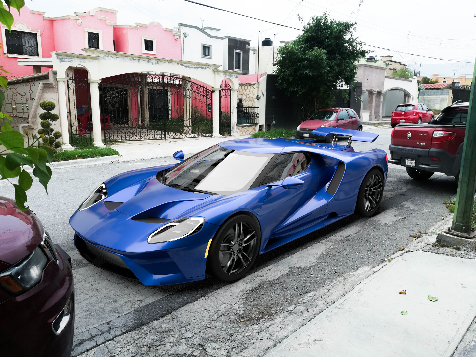 ArtStation - Ford GT Perspective Matching
