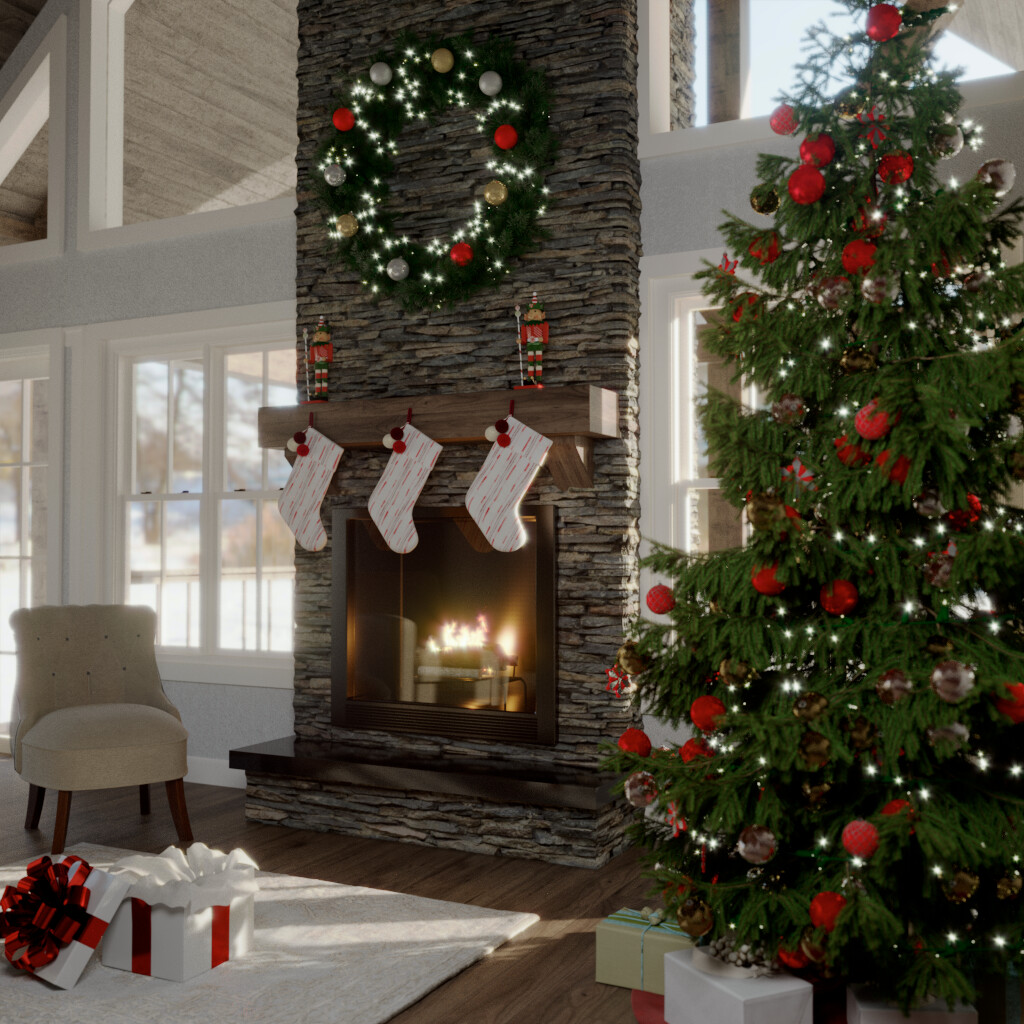 ArtStation - Christmas Ornaments & Decor (Target) architectural ...