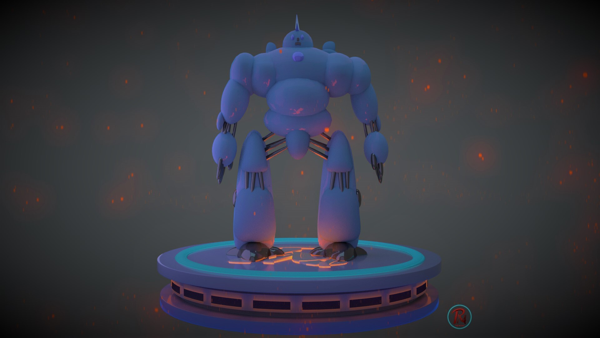 ArtStation - Blue Zen robot: