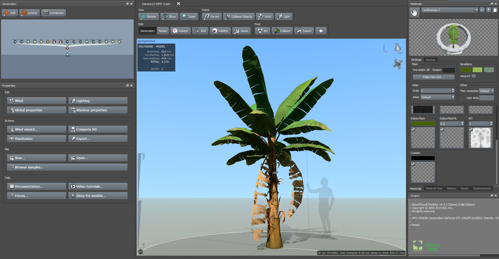 Edison - Banana Tree (Genus Musa) Creation from Substance Designer to ...