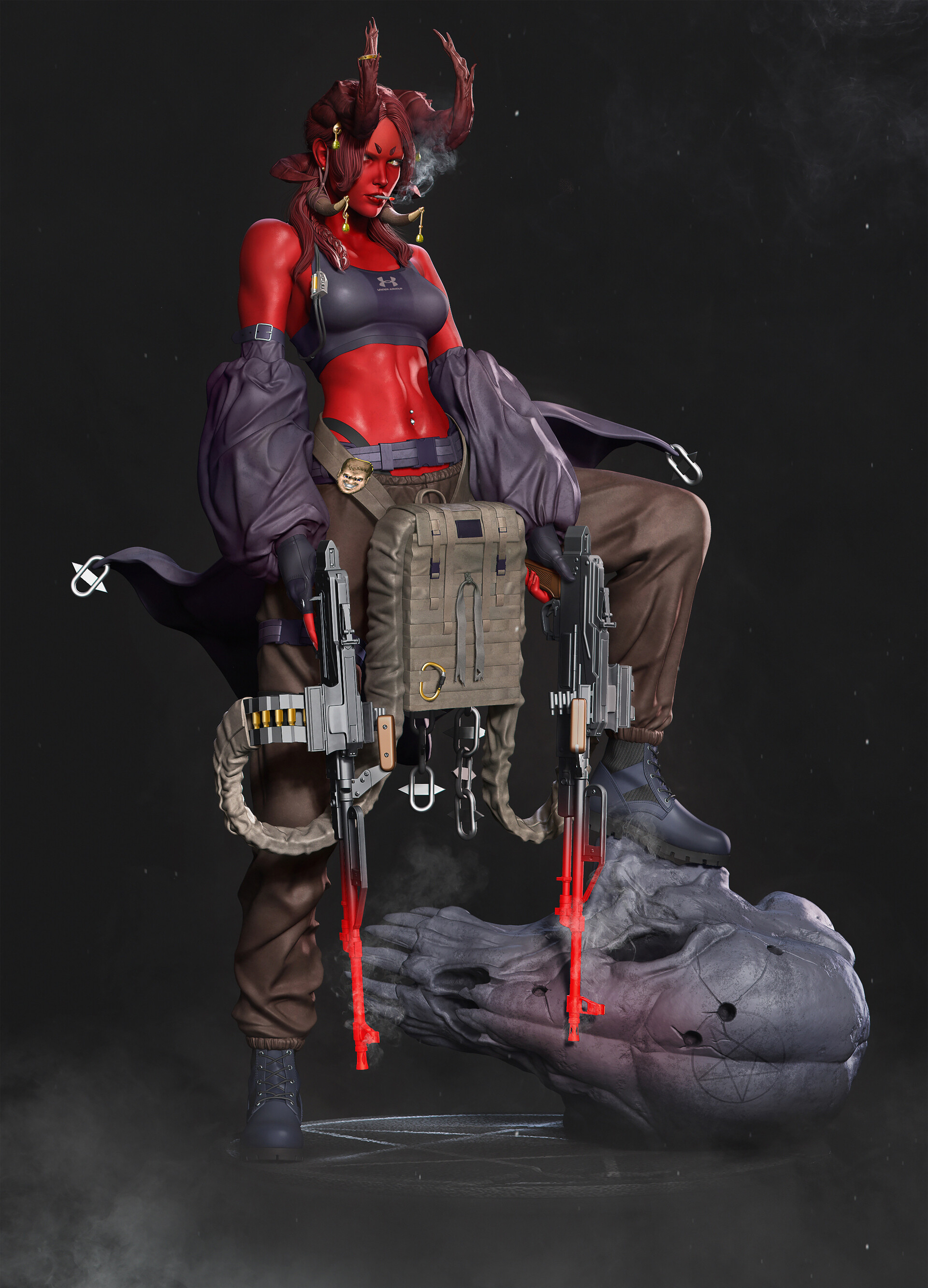 ArtStation - Red Menace - Statue