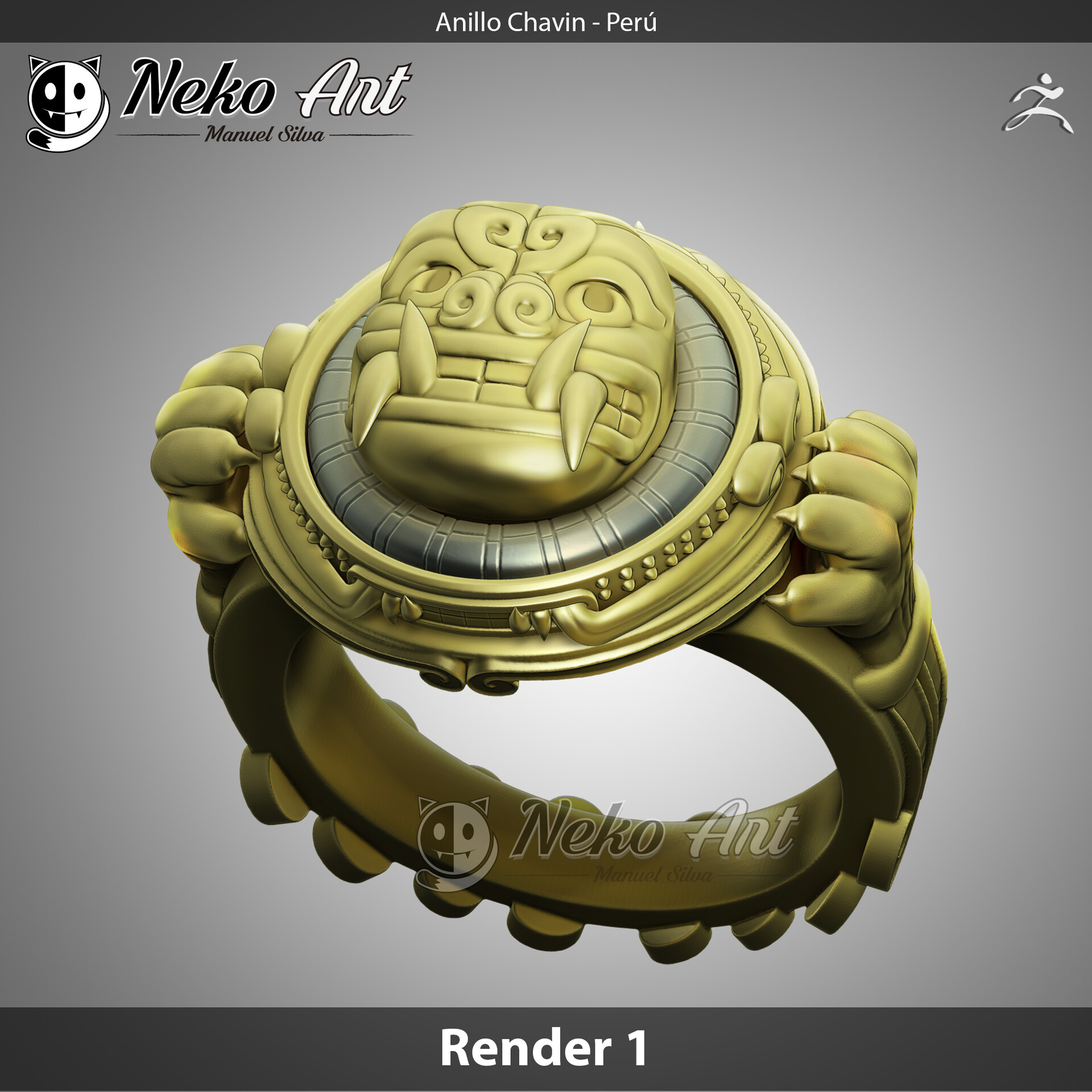 ArtStation - Anillo Chavin - Perú