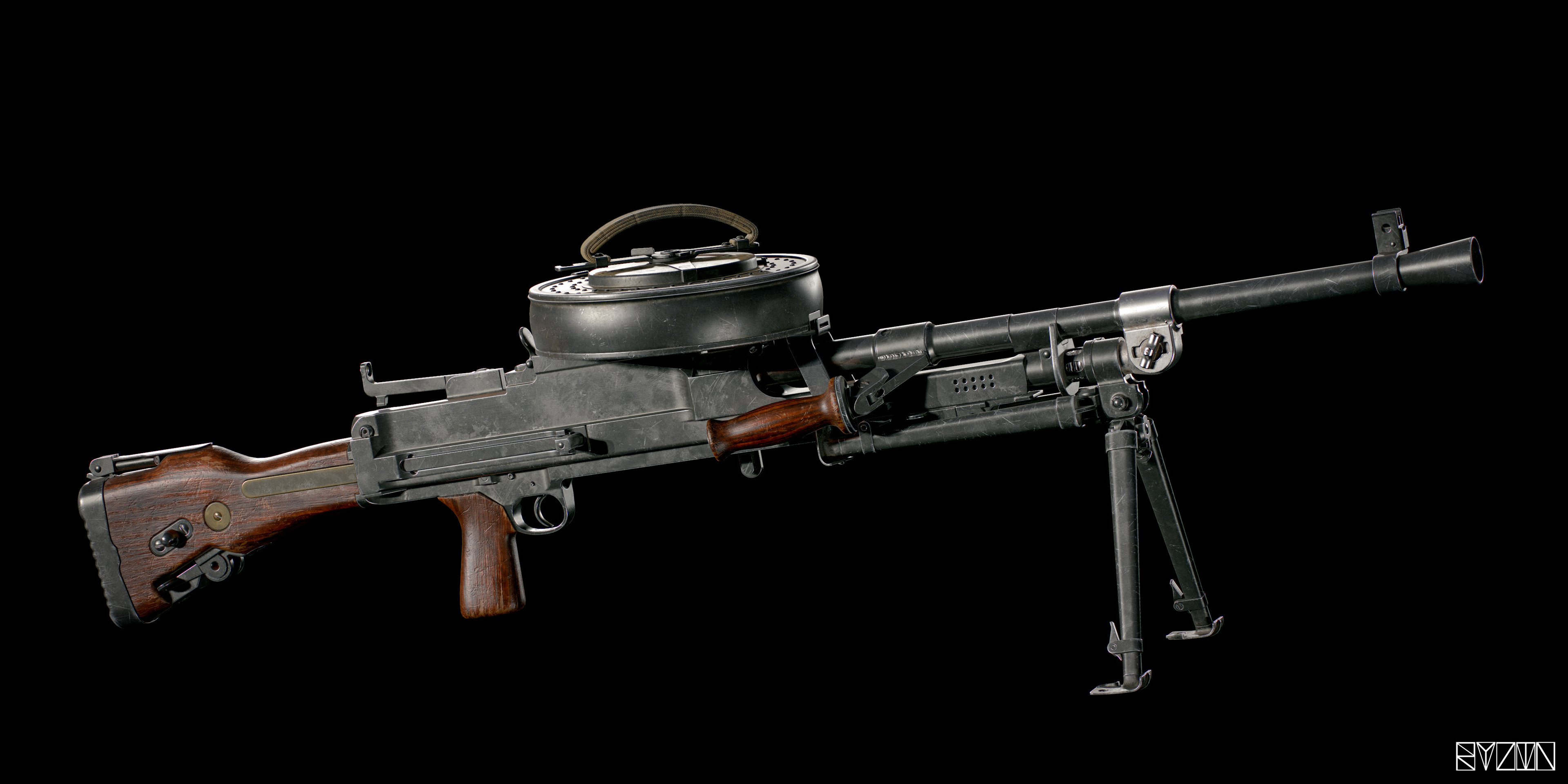 RYZIN ART - Bren Light Machine Gun
