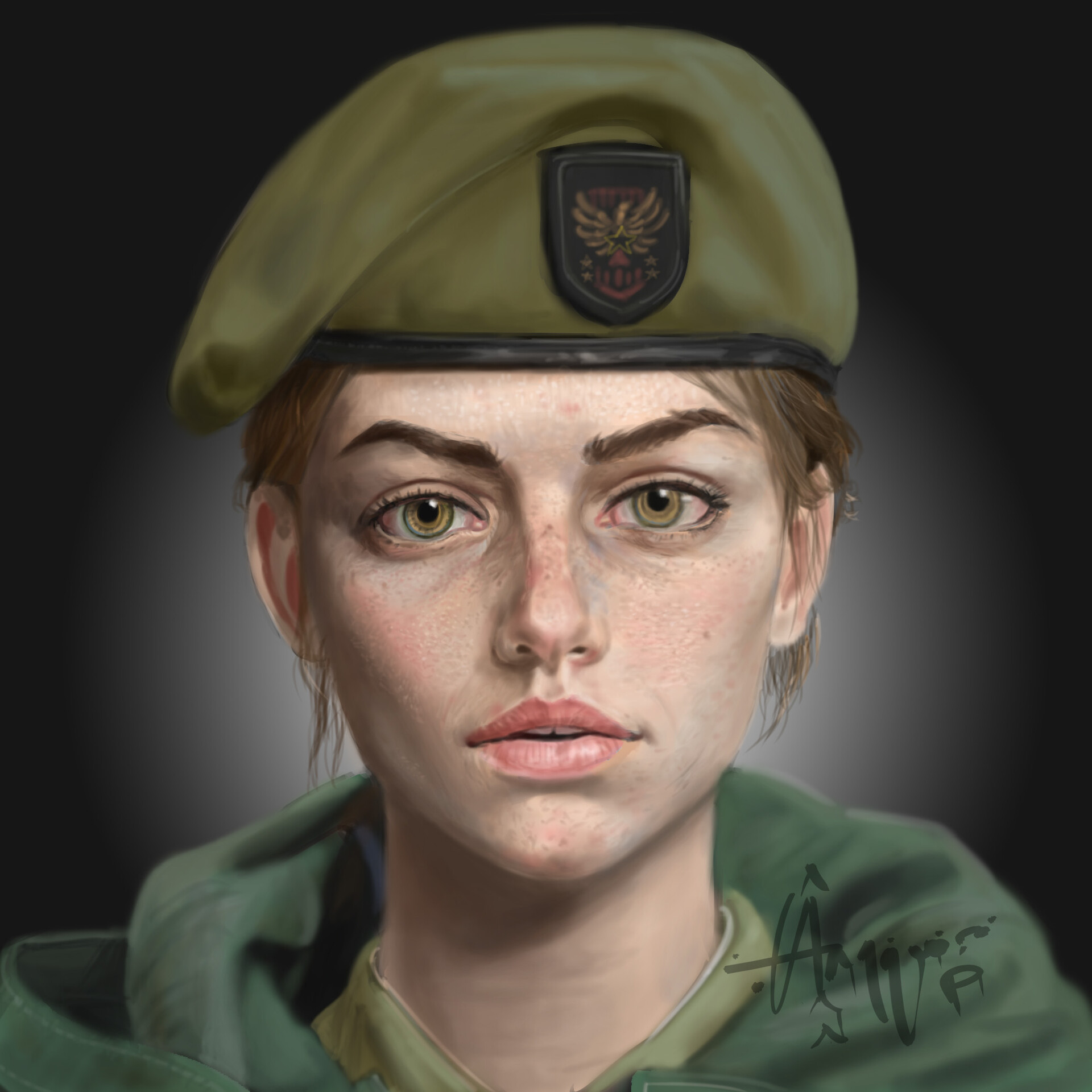 ArtStation - woman soldier