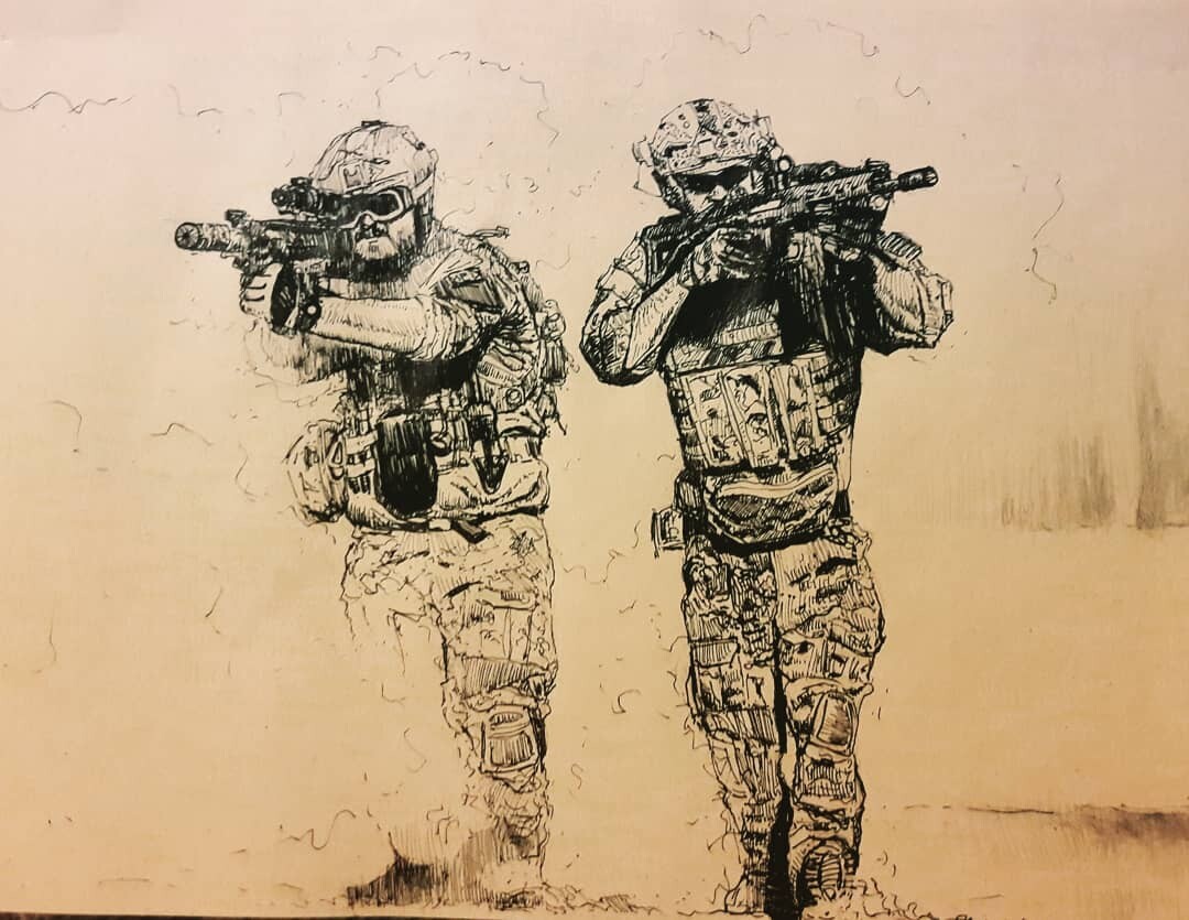 ArtStation - Soldiers on duty