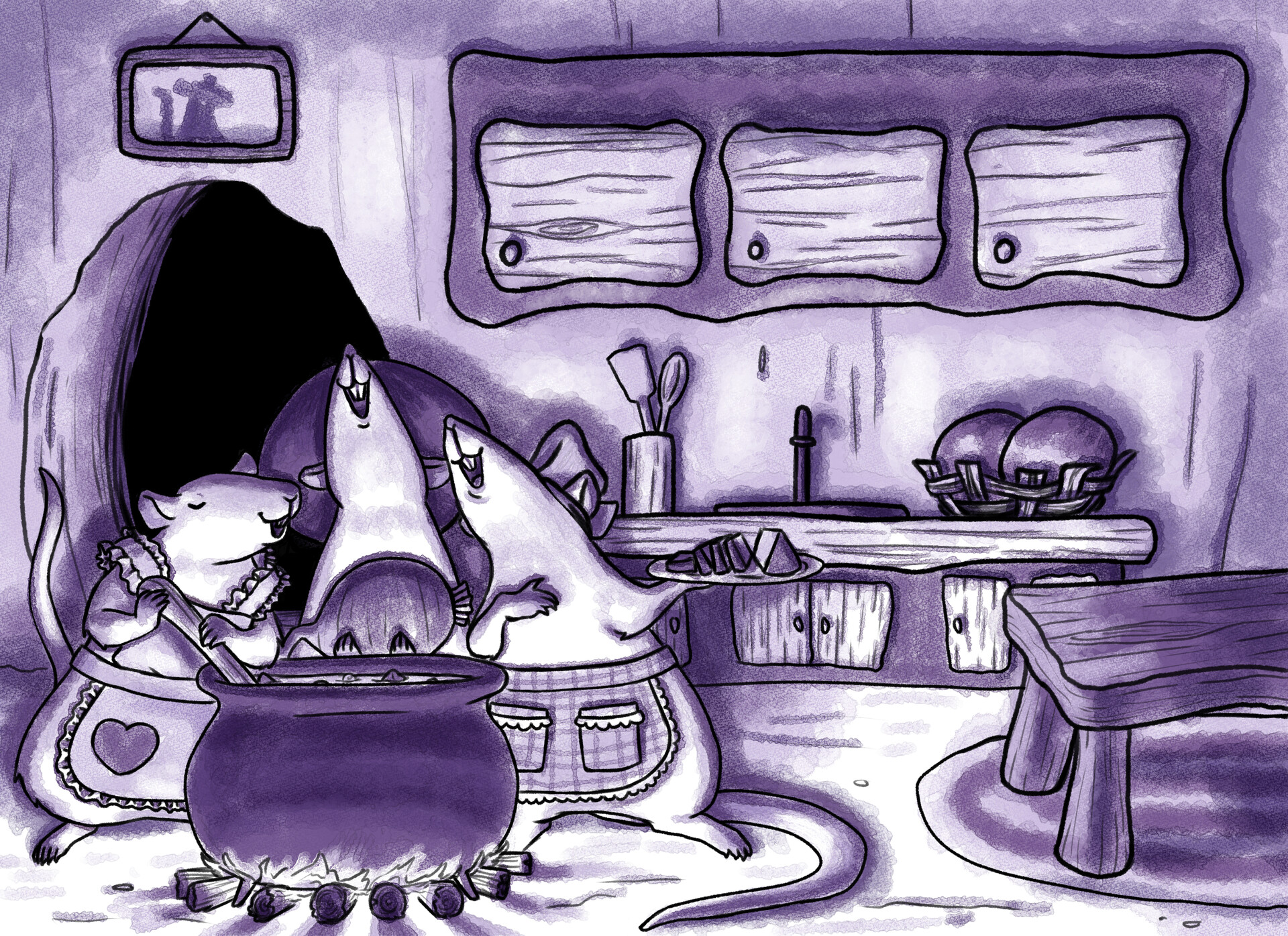 ArtStation - Rats Making Stew