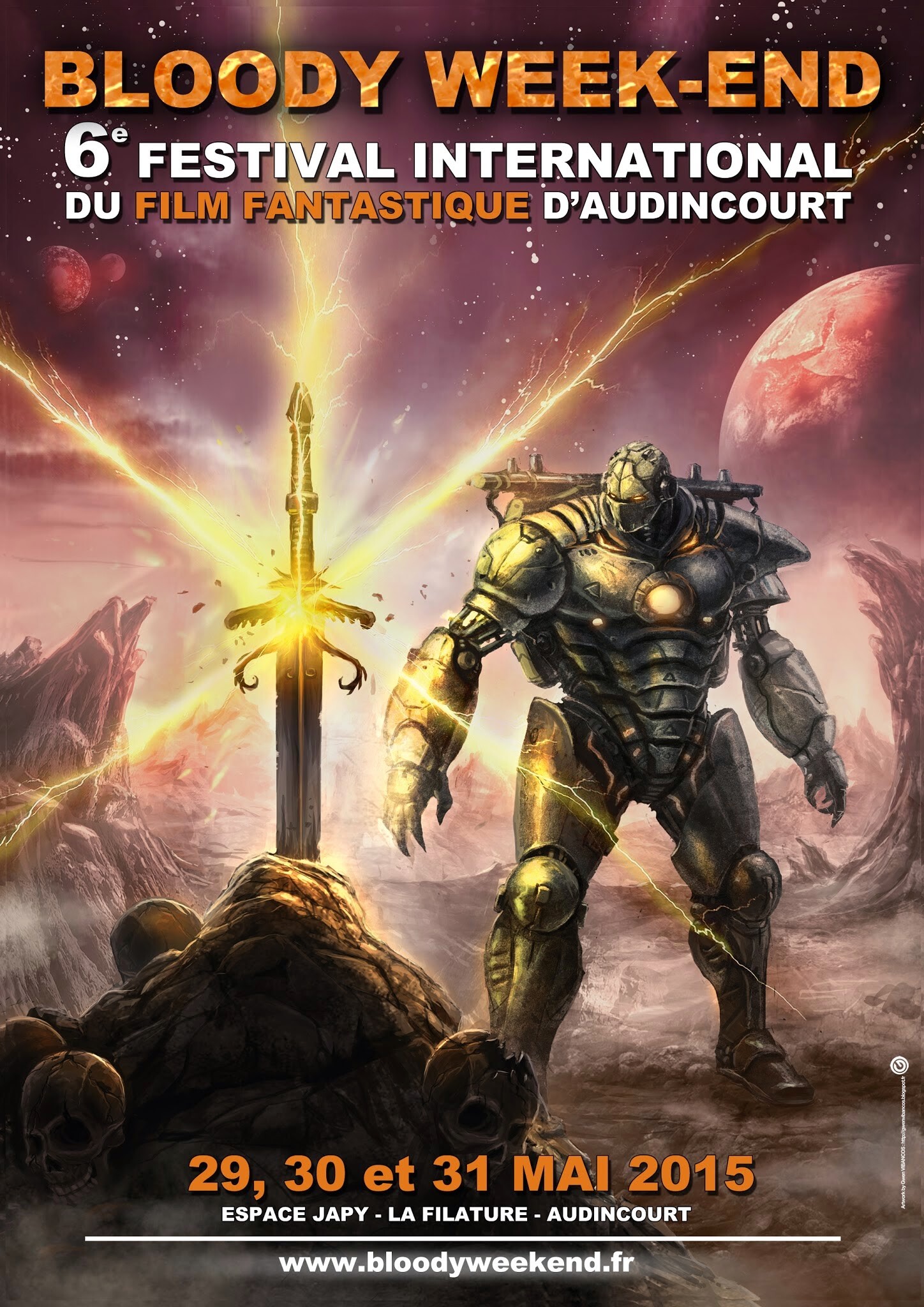 ArtStation - Affiche pour le Festival "BLOODY WEEK-END 6ème édition ...