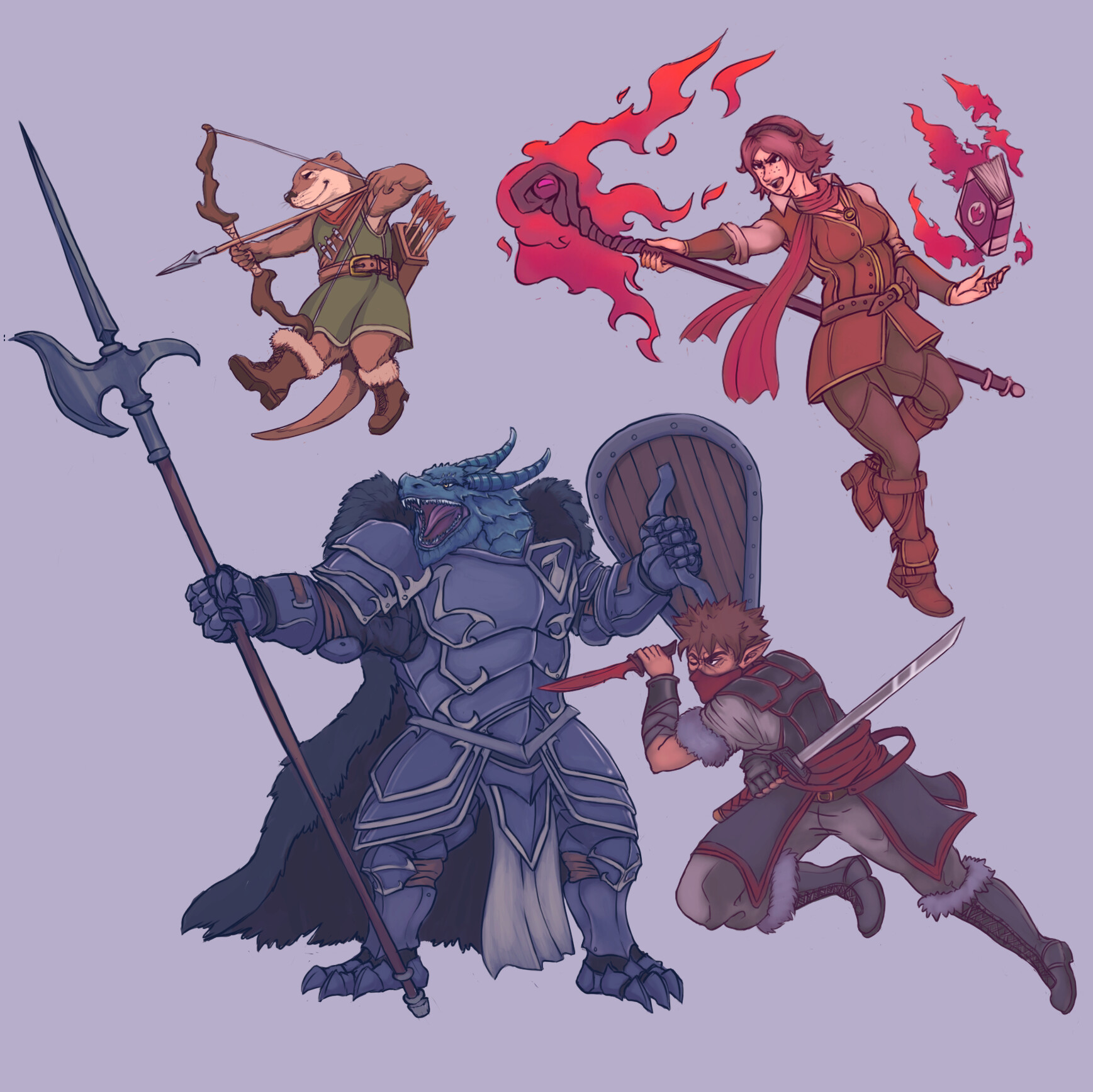 ArtStation - DND Campaign 1 Characters