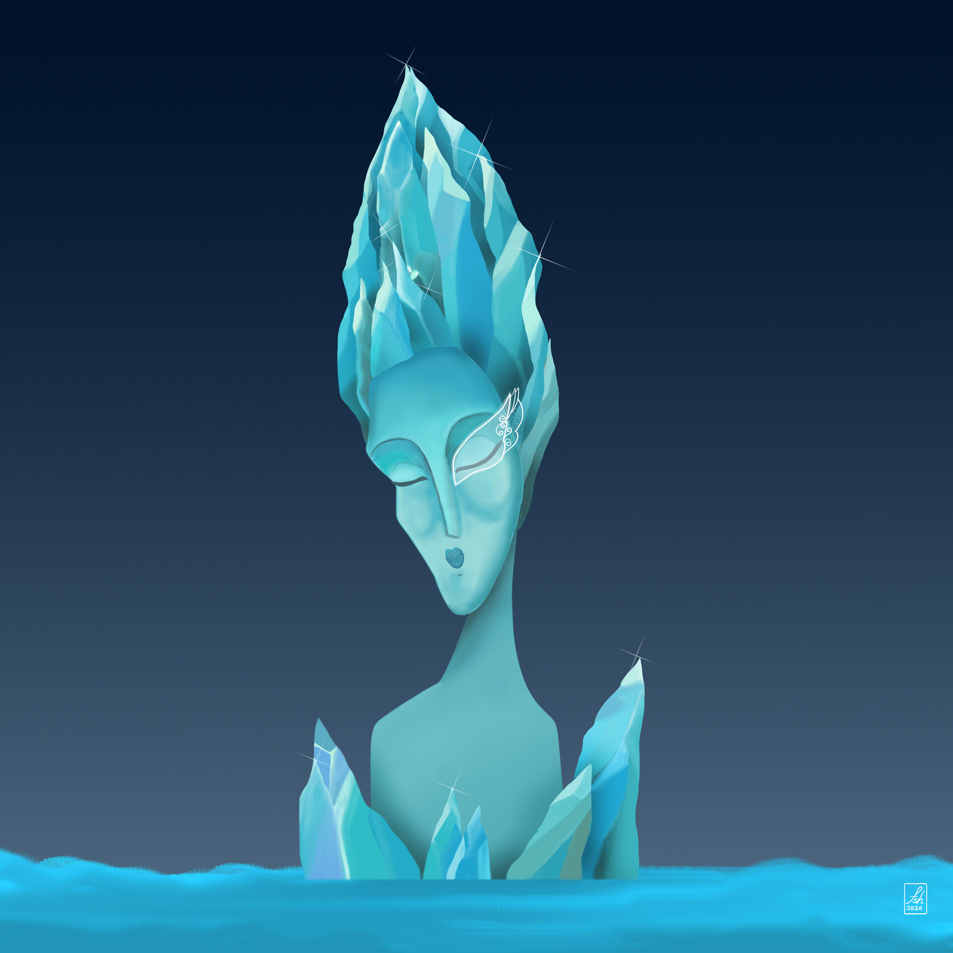 ArtStation - ice lady