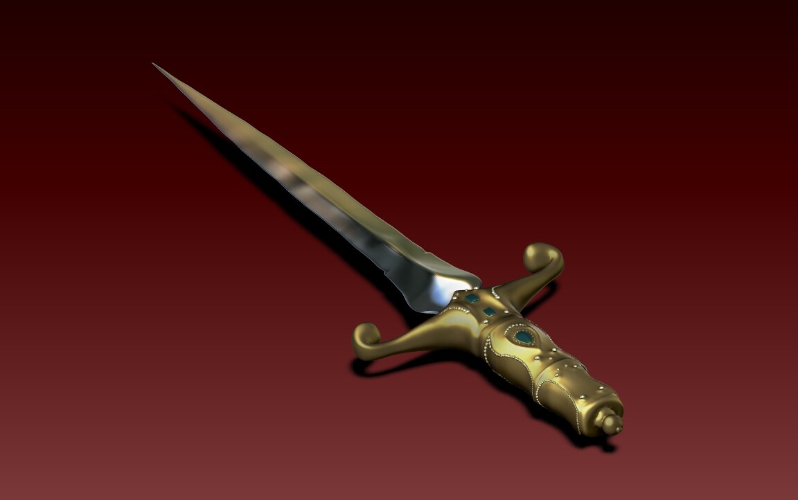 ArtStation - Prop - Dagger Design