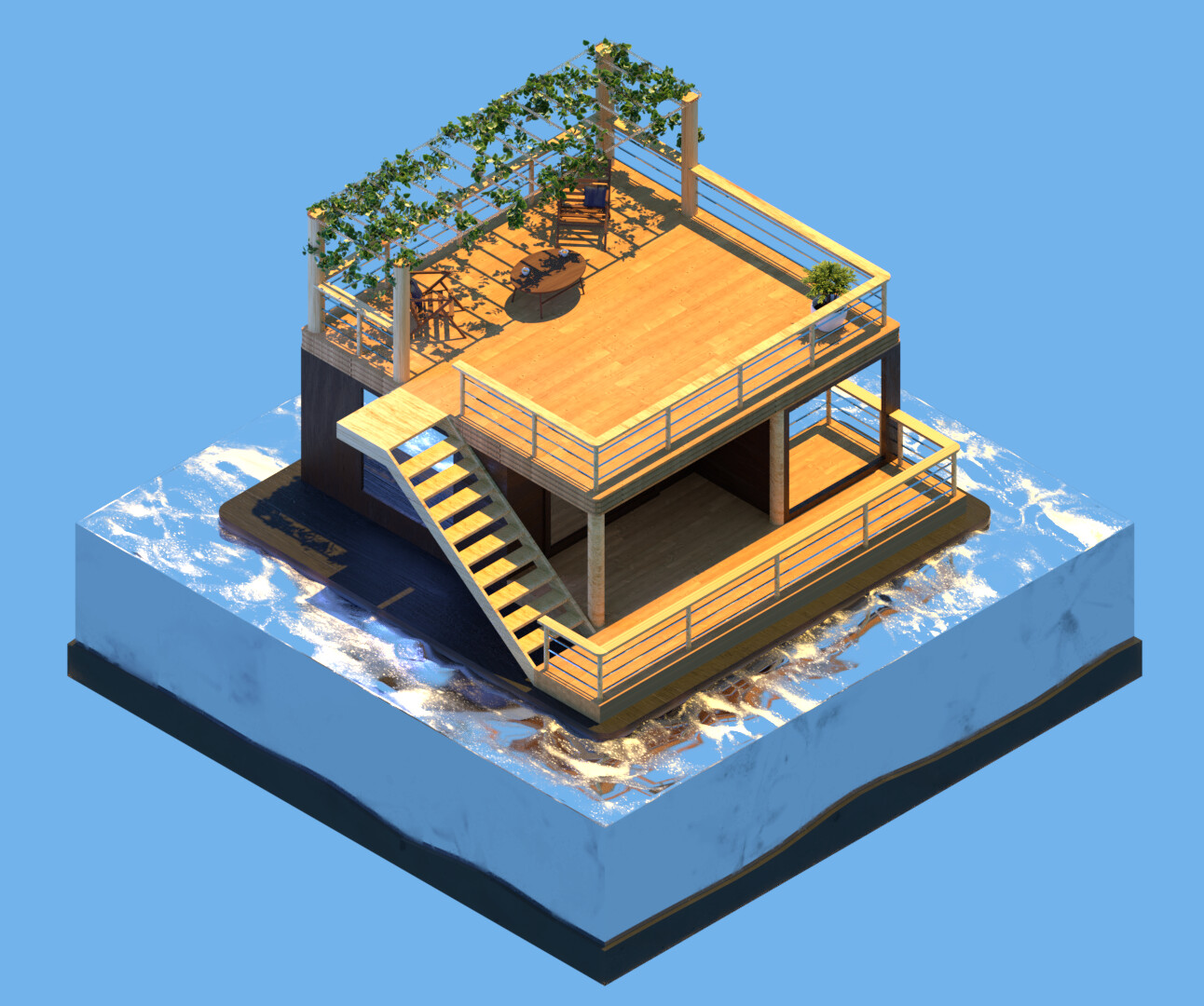 ArtStation - Beach house