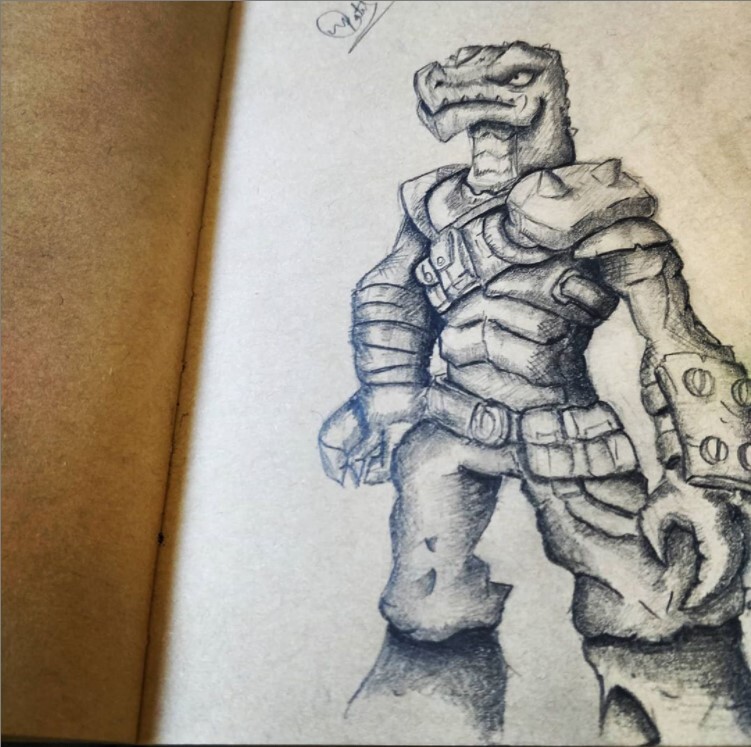 ArtStation - Lizard Warrior