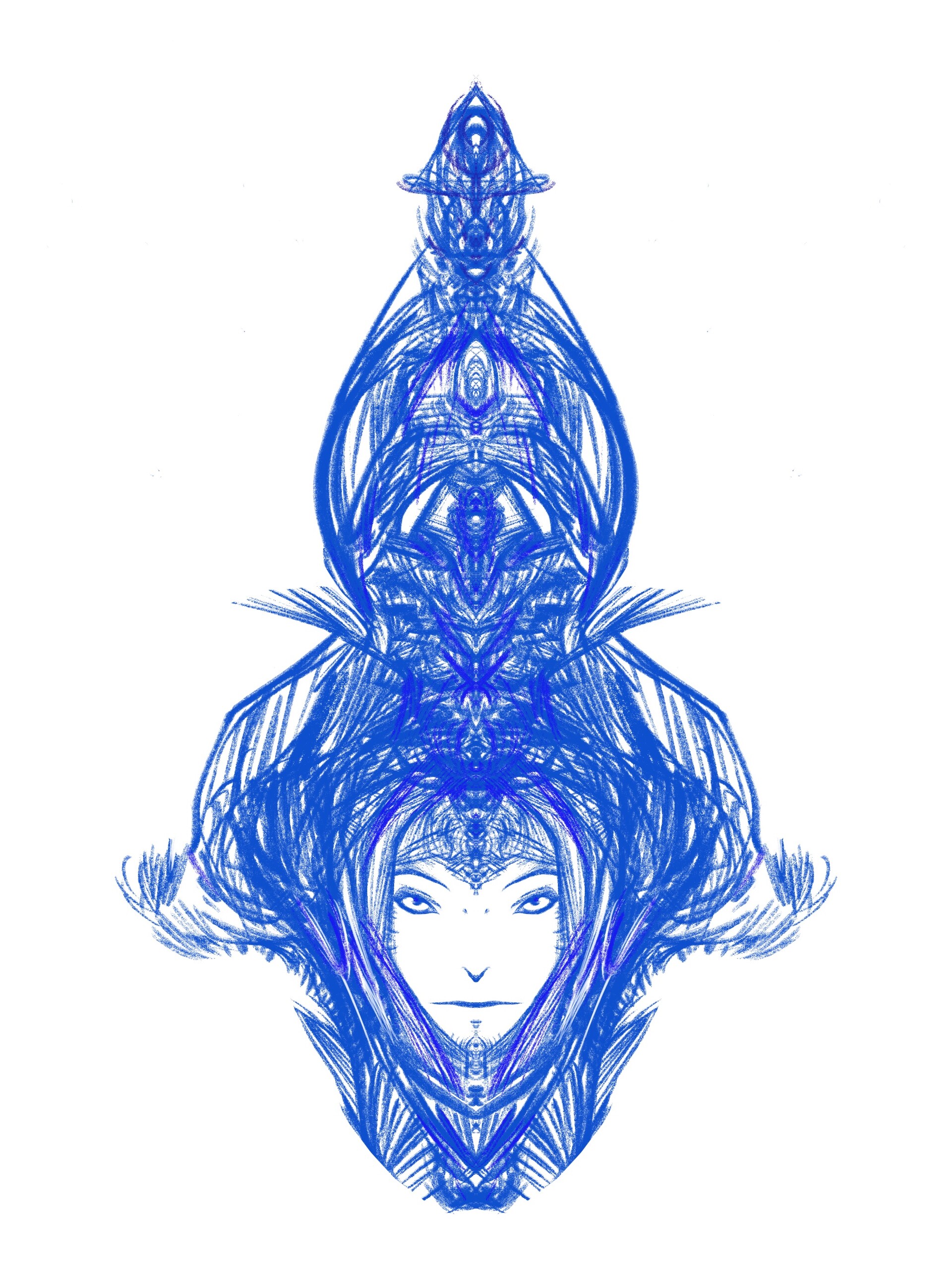 ArtStation - Blue meditation