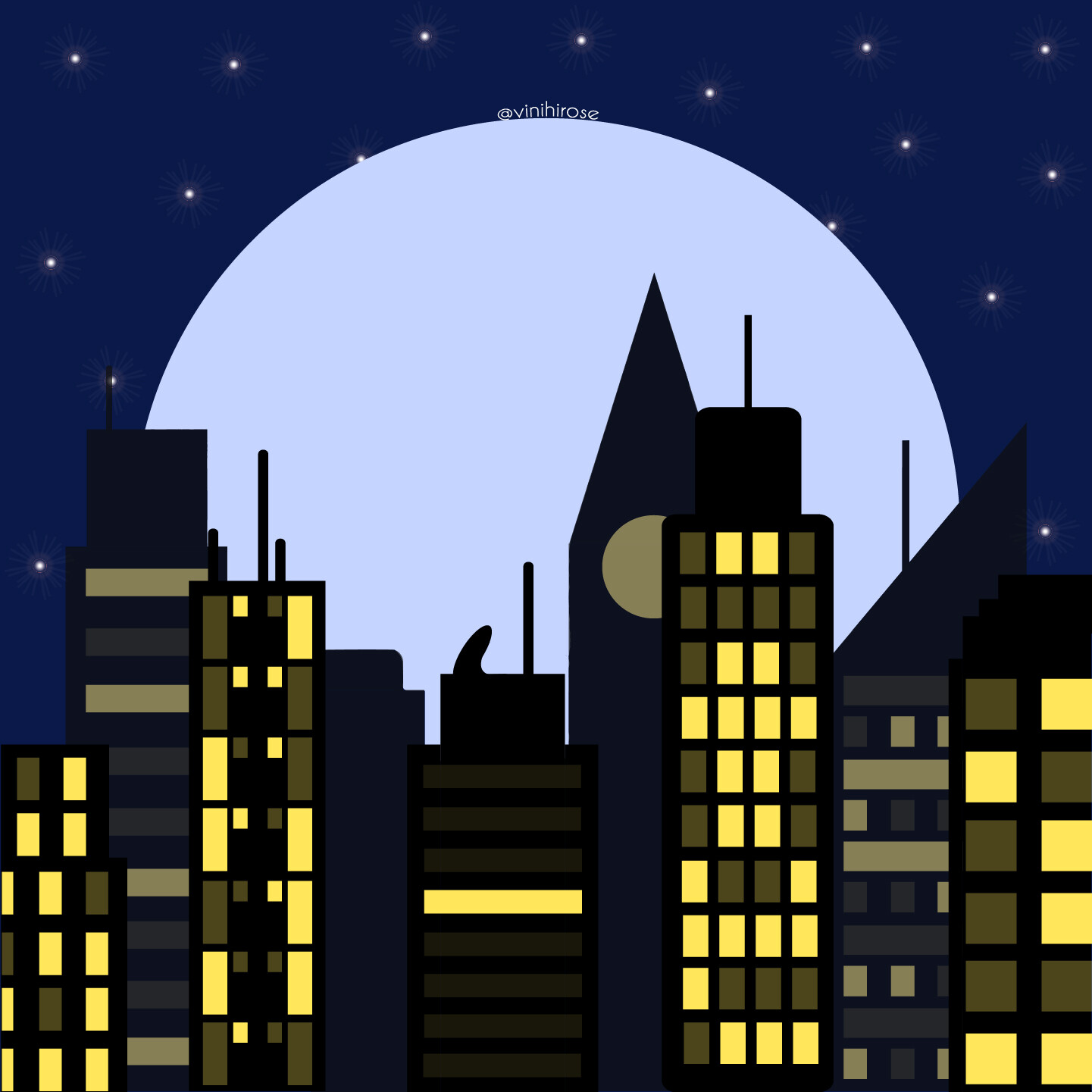 ArtStation - City Night Vector