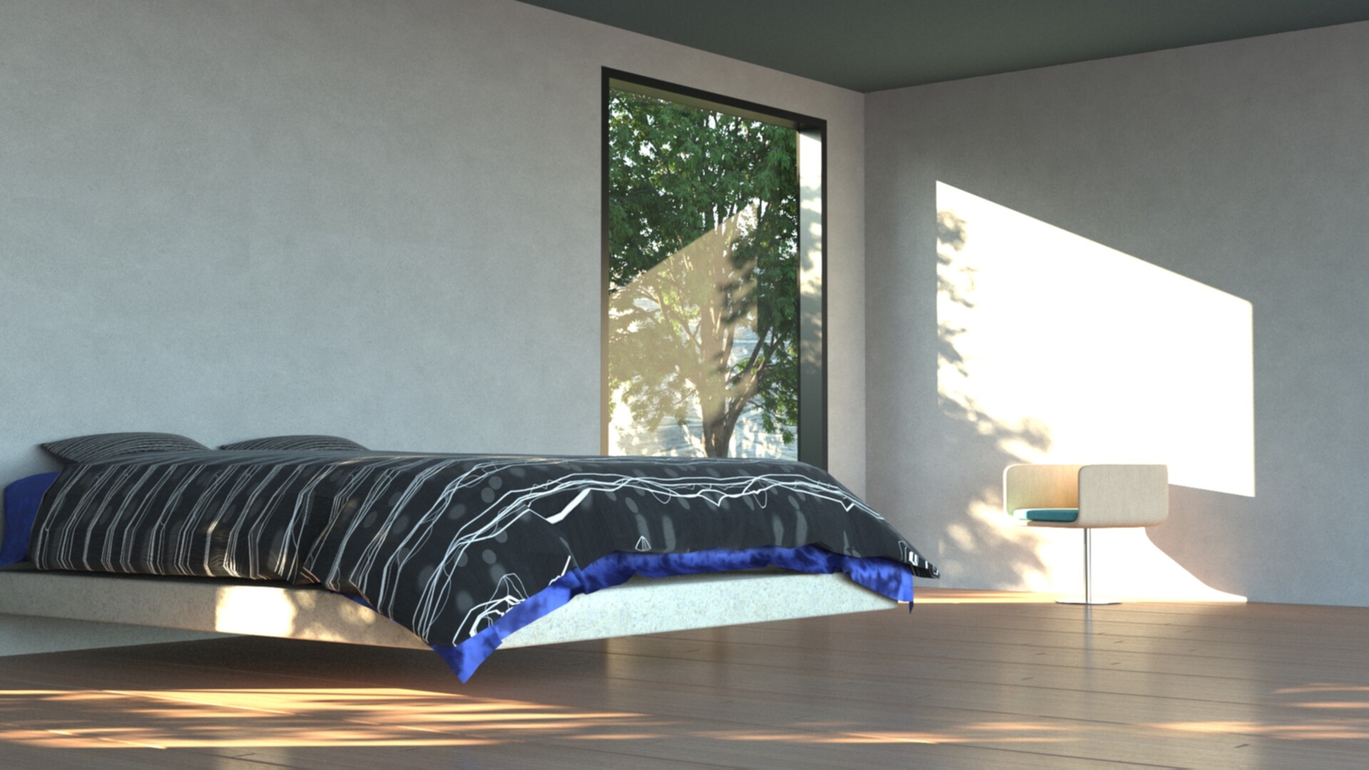 ArtStation - 3ds max vray bedroom render