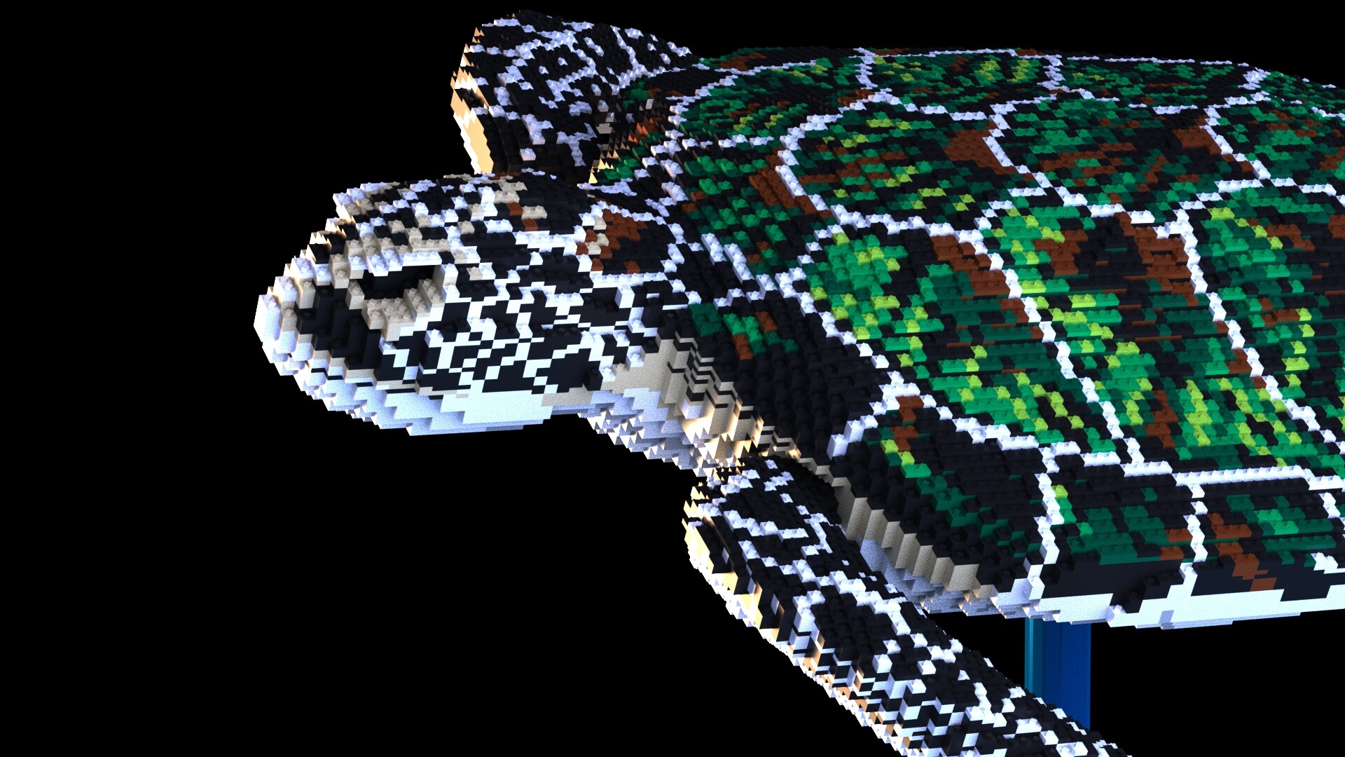 ArtStation - Brick Built Green Sea Turtle