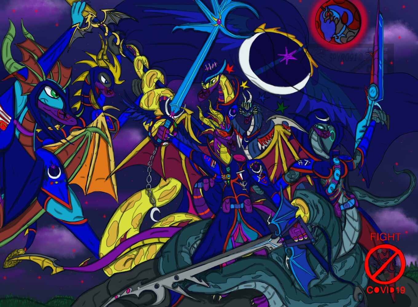 ArtStation - Blue October month day 7 ocs joins the LTR