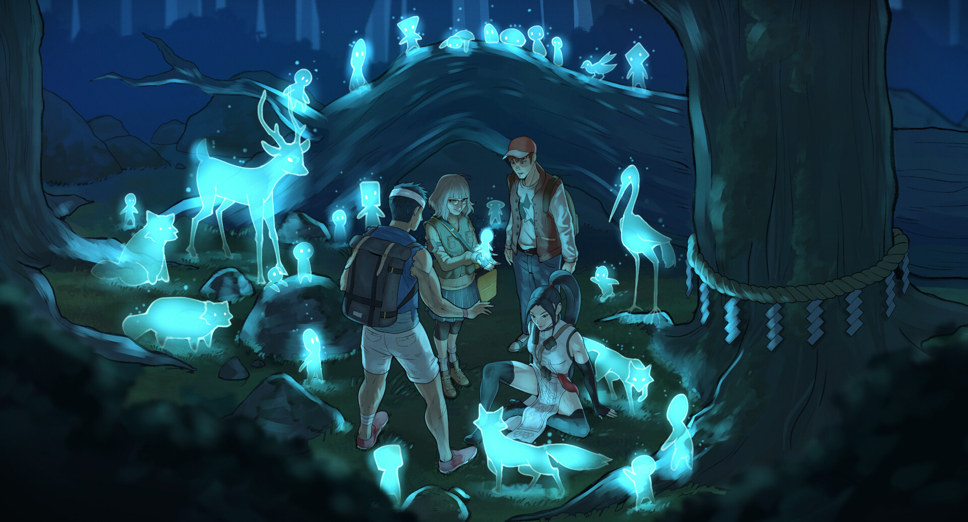 ArtStation - Forest Spirits