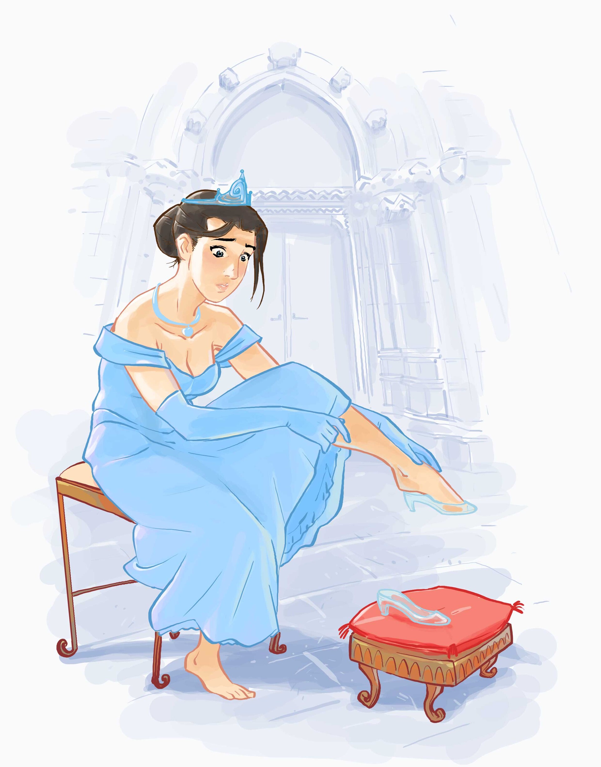 ArtStation - The Little Glass Slipper