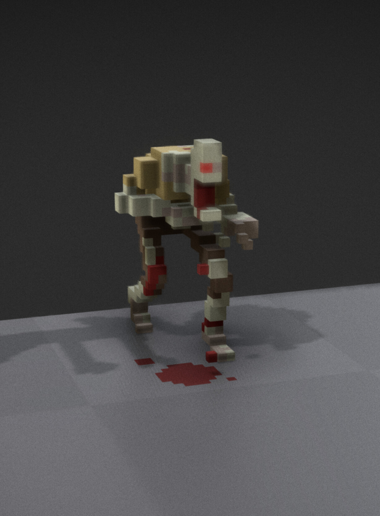 ArtStation - Blocktober 2020 - Day 07 - Crouched Screamer