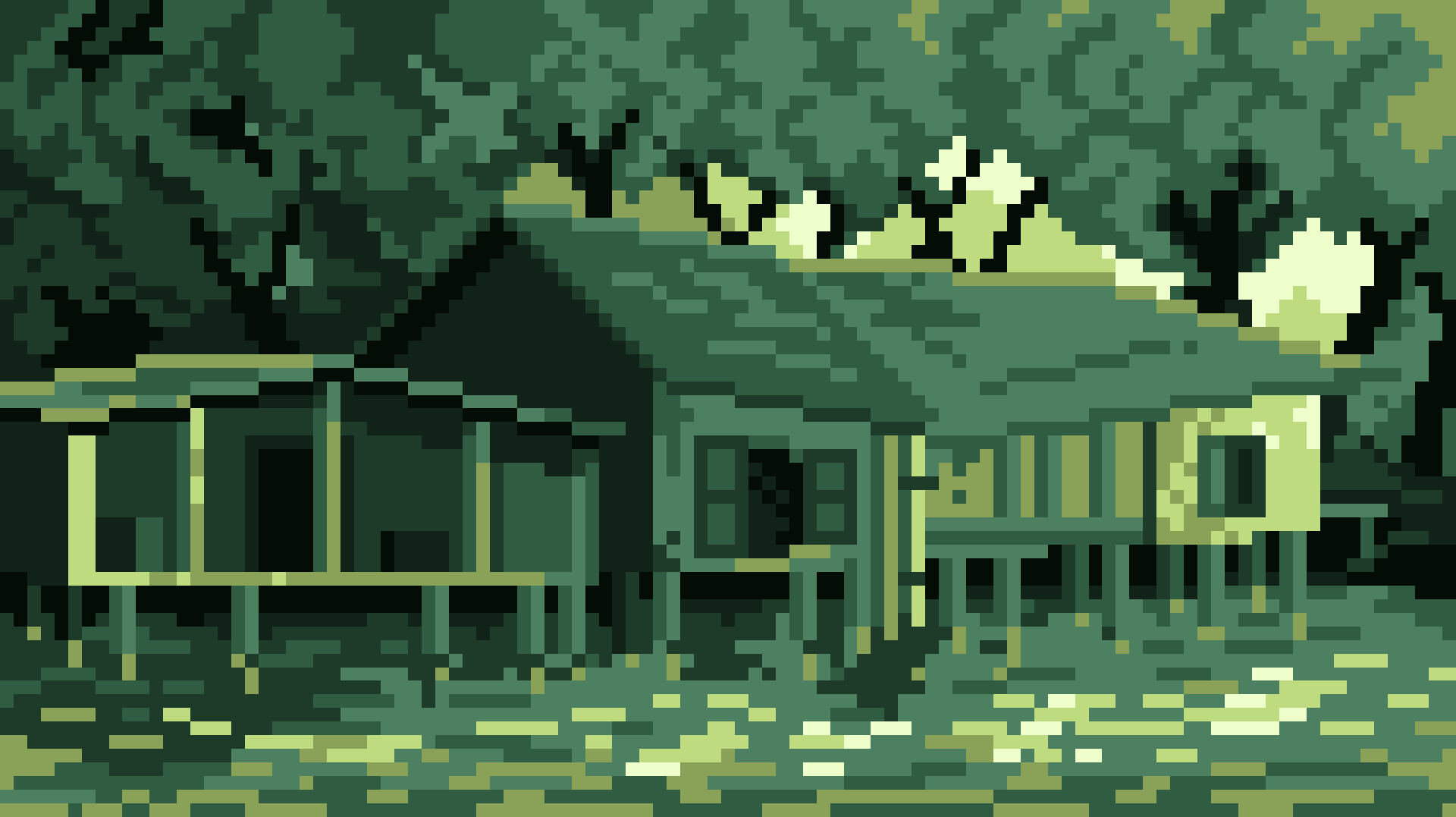ArtStation - Swamp house on stilts