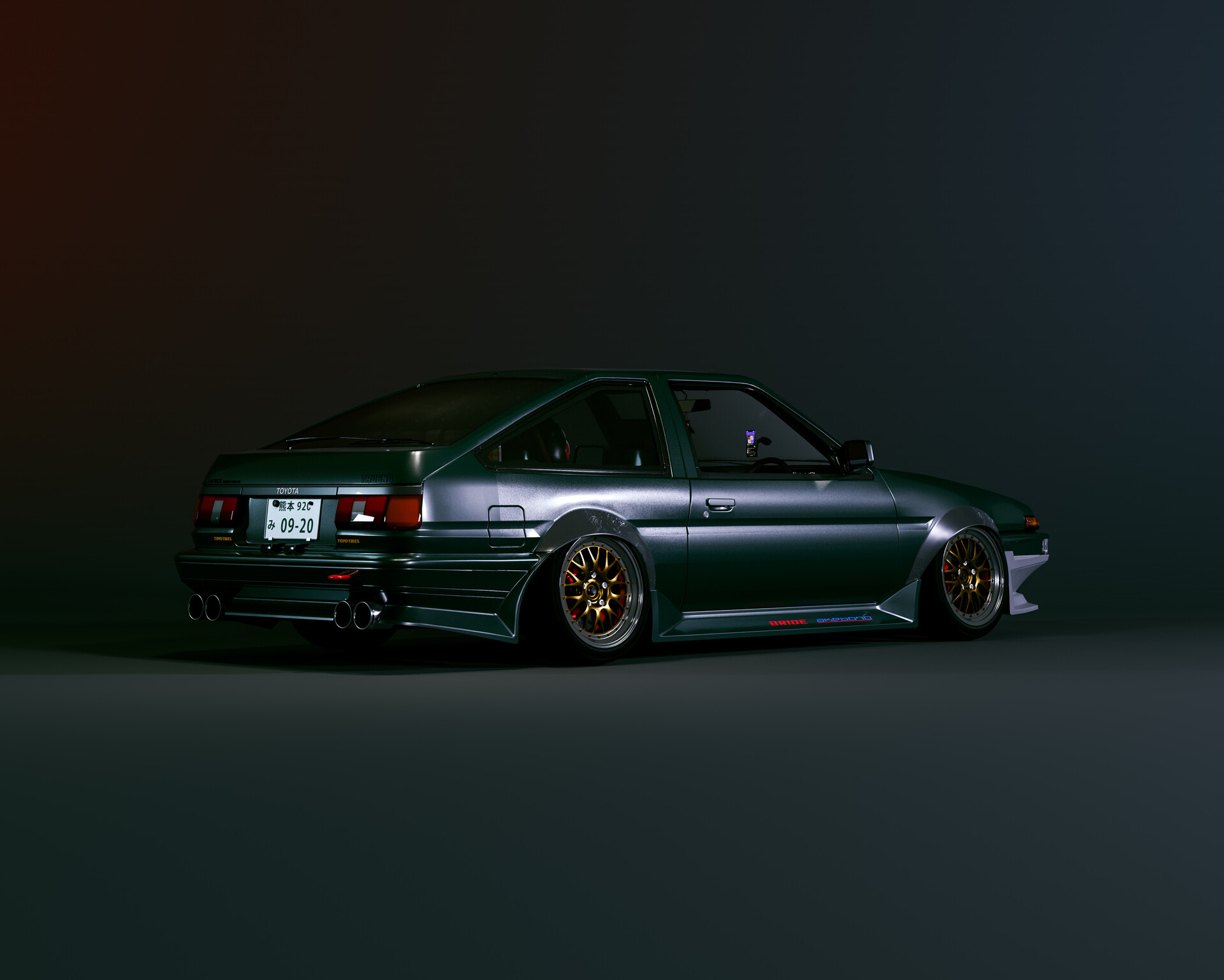 ArtStation - My Custom AE86 Sprinter Trueno (カスタムスプリンタートレノ86) (二）