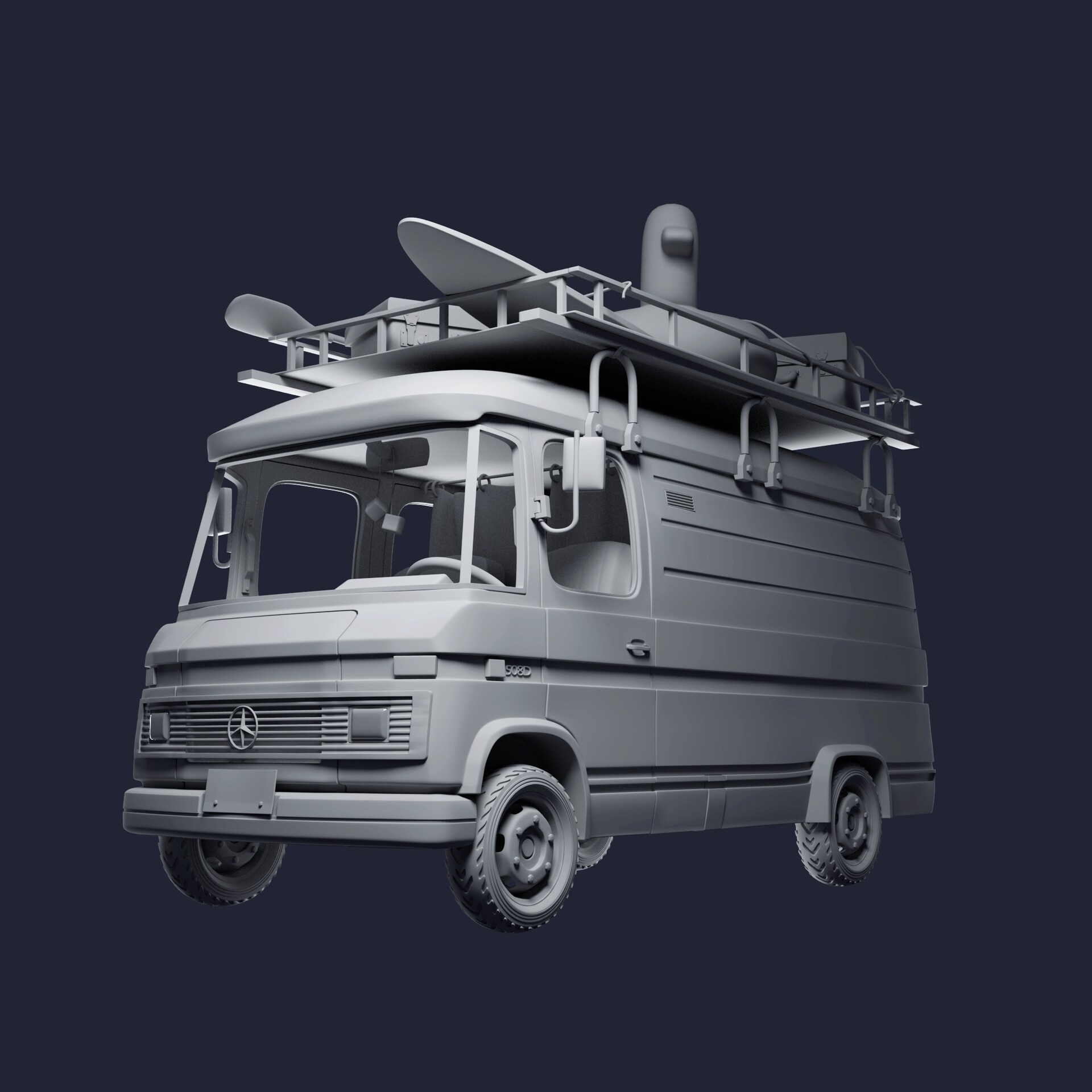 ArtStation - Mercedes 508D