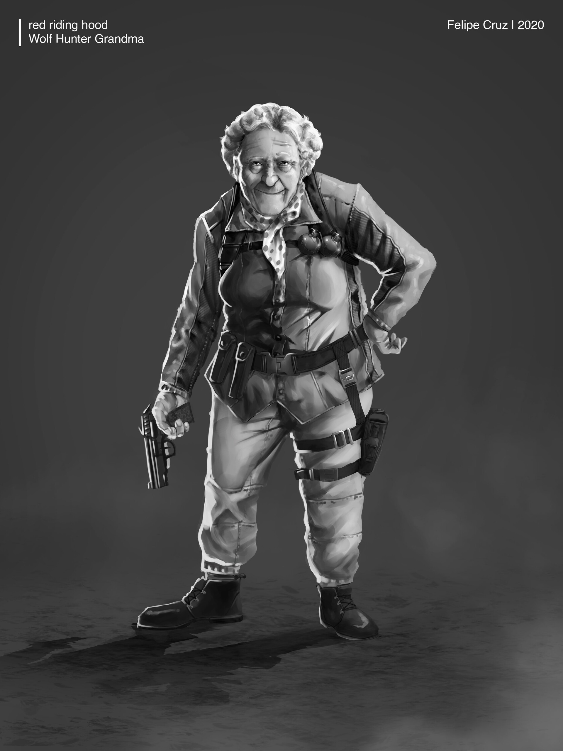 ArtStation - Wolf Hunter Grandma