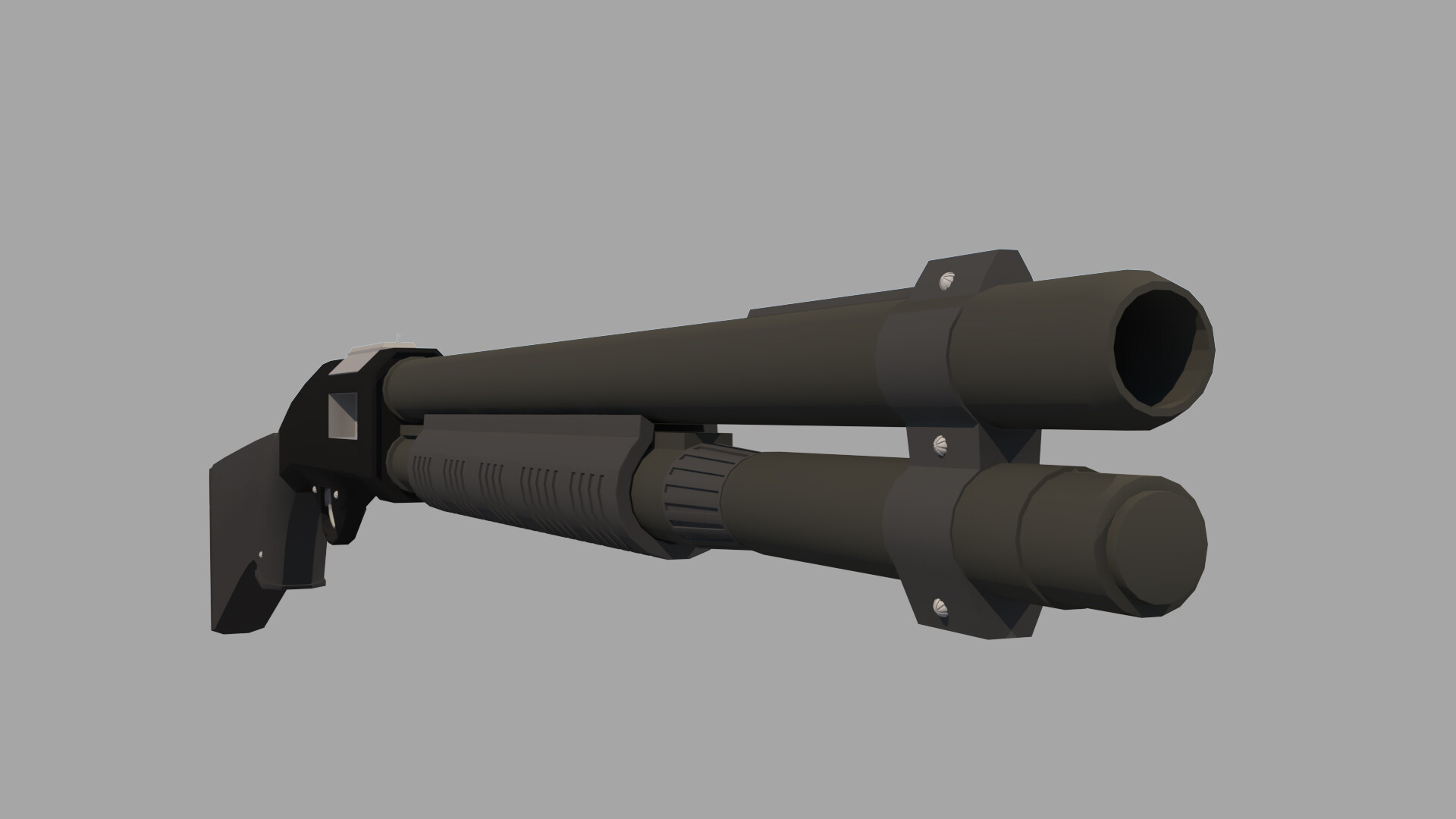 ArtStation - Low poly shotgun