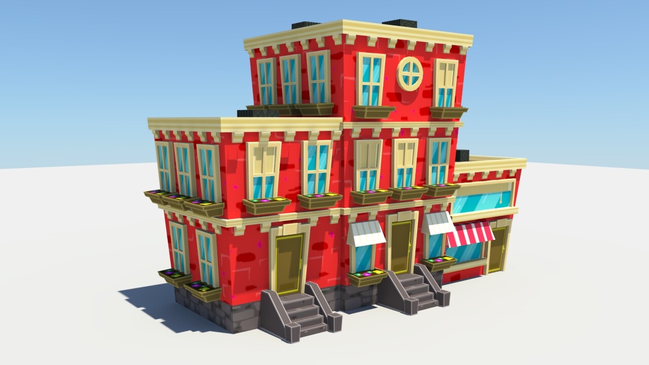 ArtStation - Cartoon Building