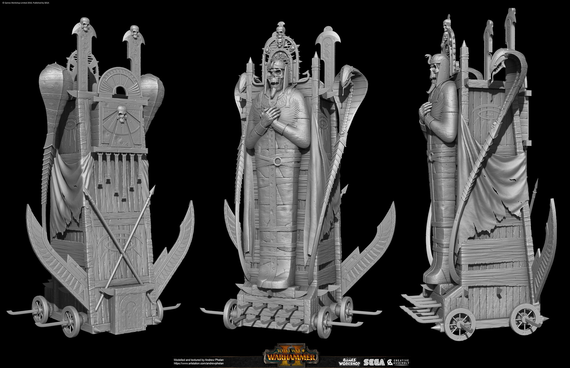 Andy Phelan - Tomb King Models created for Creative Assembly's Total ...