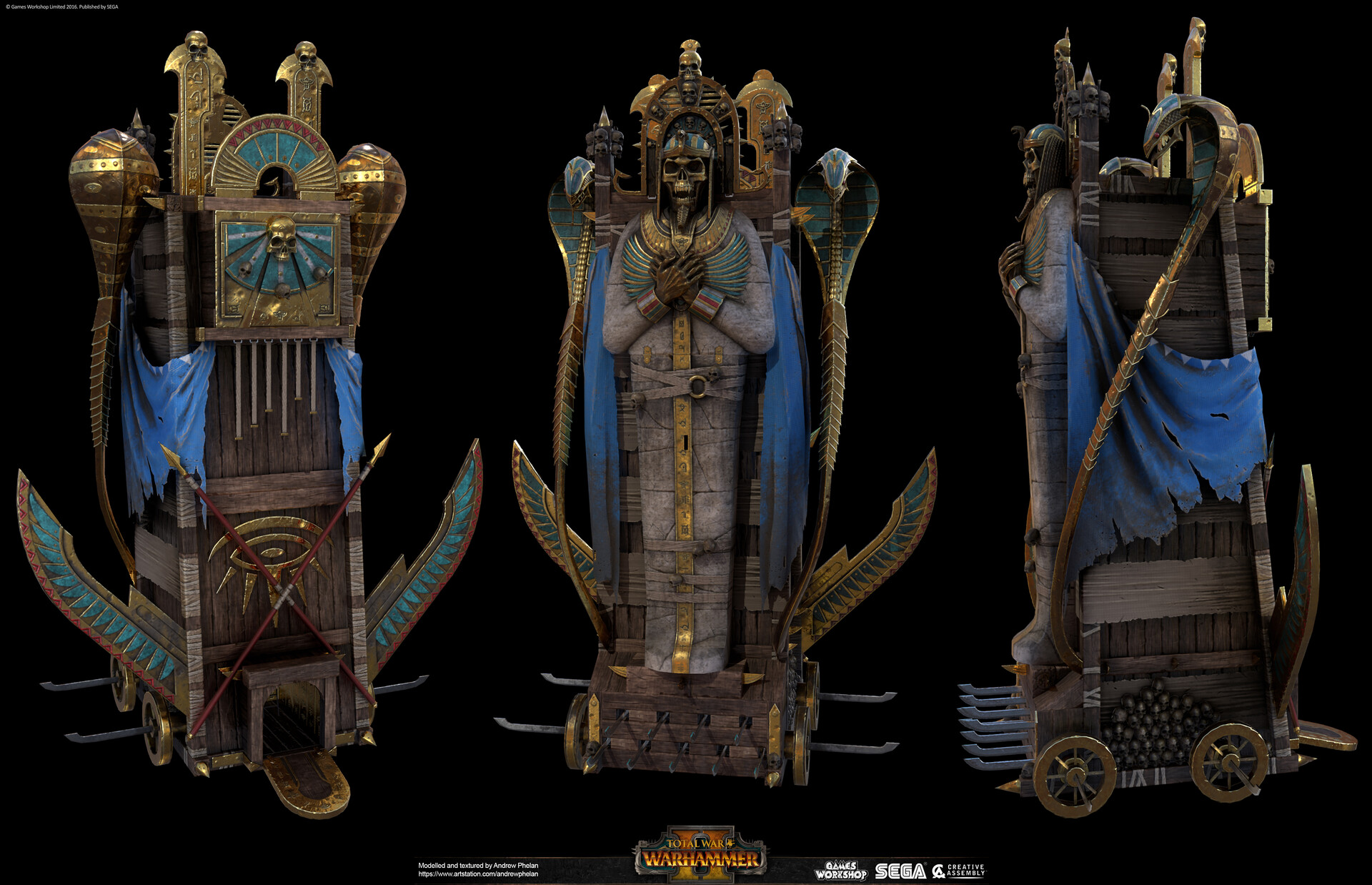 Andy Phelan - Tomb King Models created for Creative Assembly's Total ...