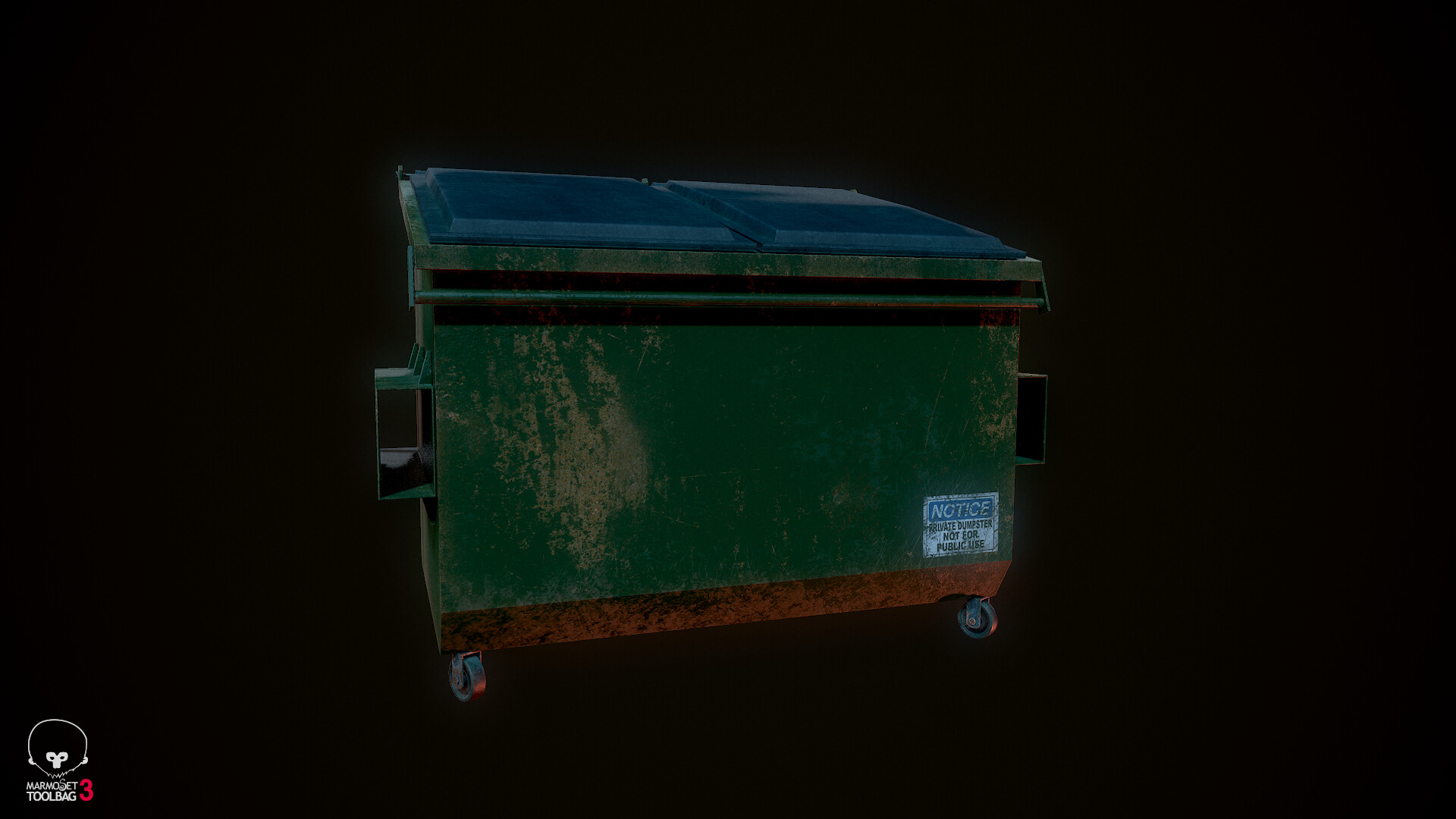 ArtStation - Garbage Dumpster render