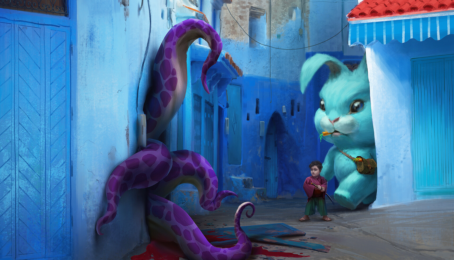 ArtStation - Blue Alley