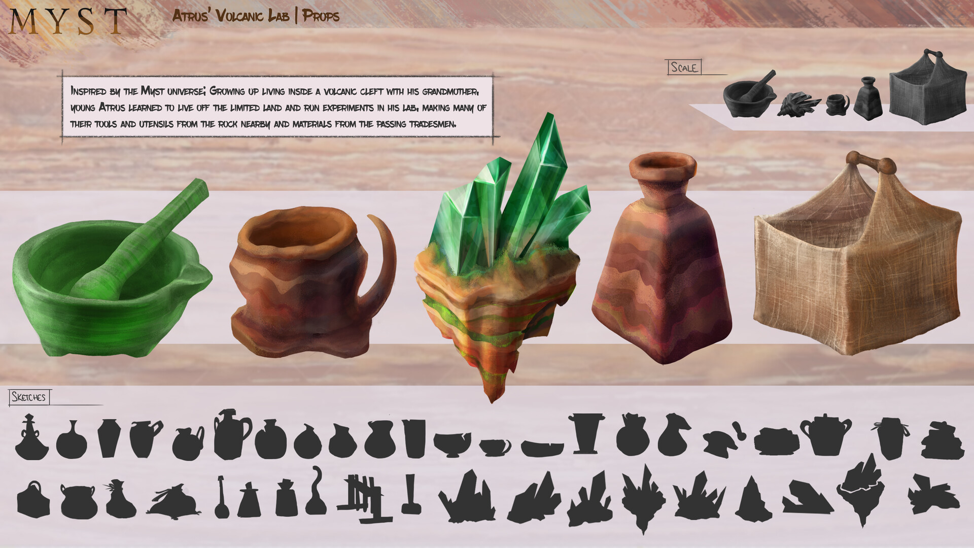 Sam Hastings - Myst: Volcano Cleft | Lab Props