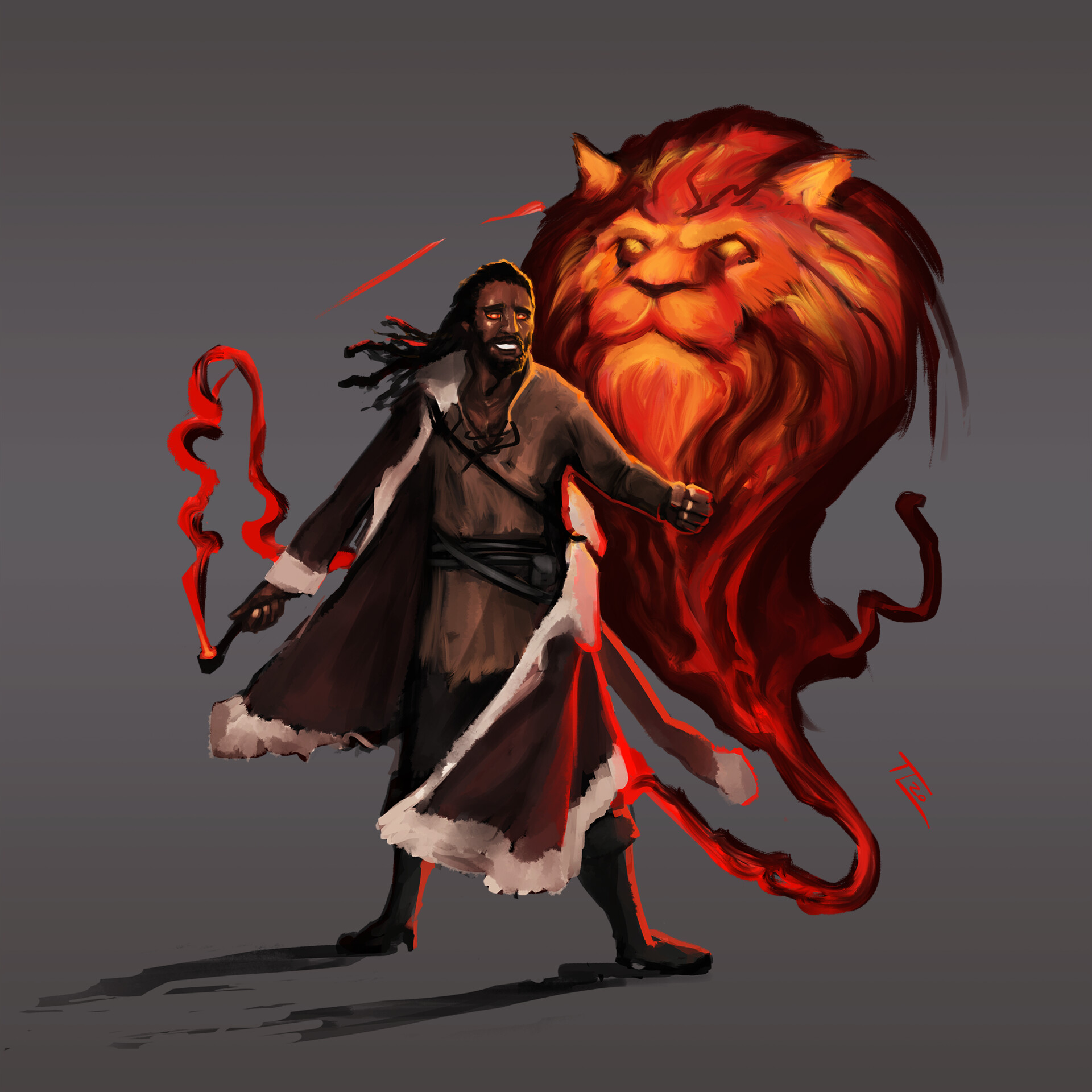 ArtStation - Wildfire Druid