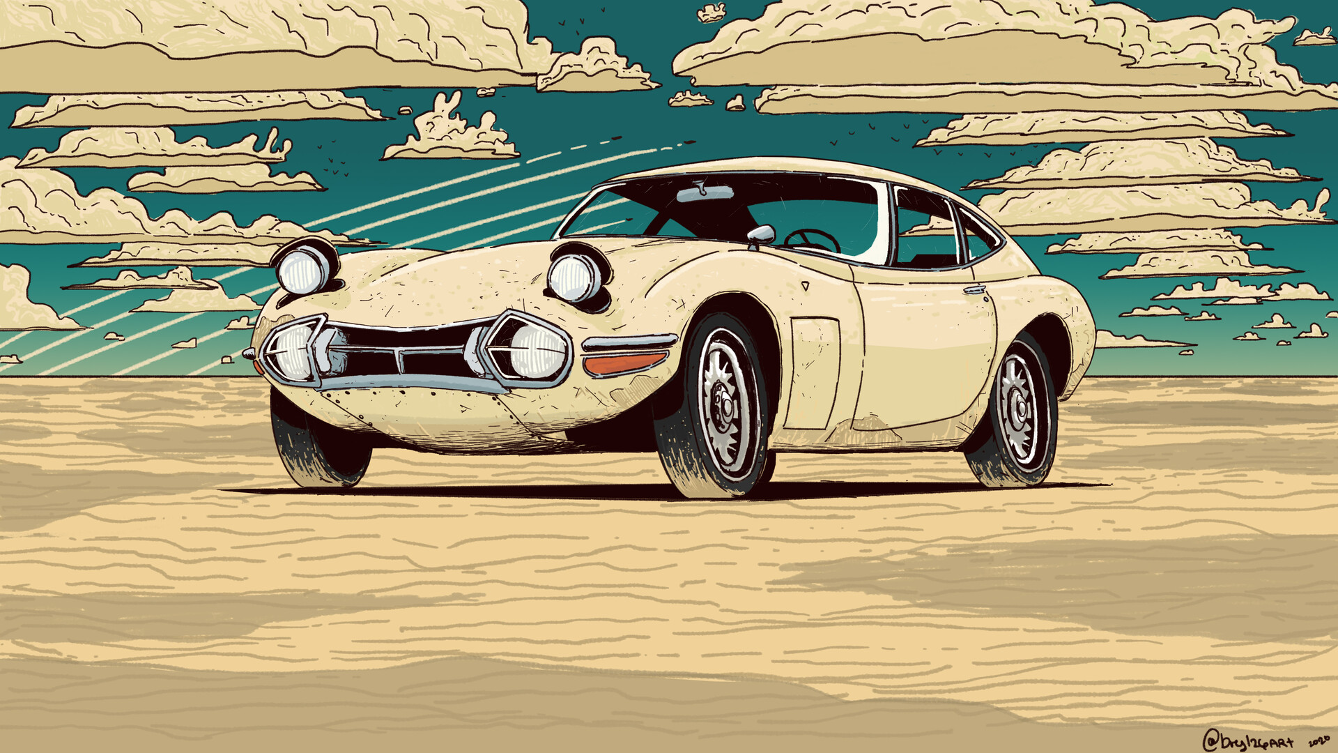 ArtStation - Toyota 2000GT ART